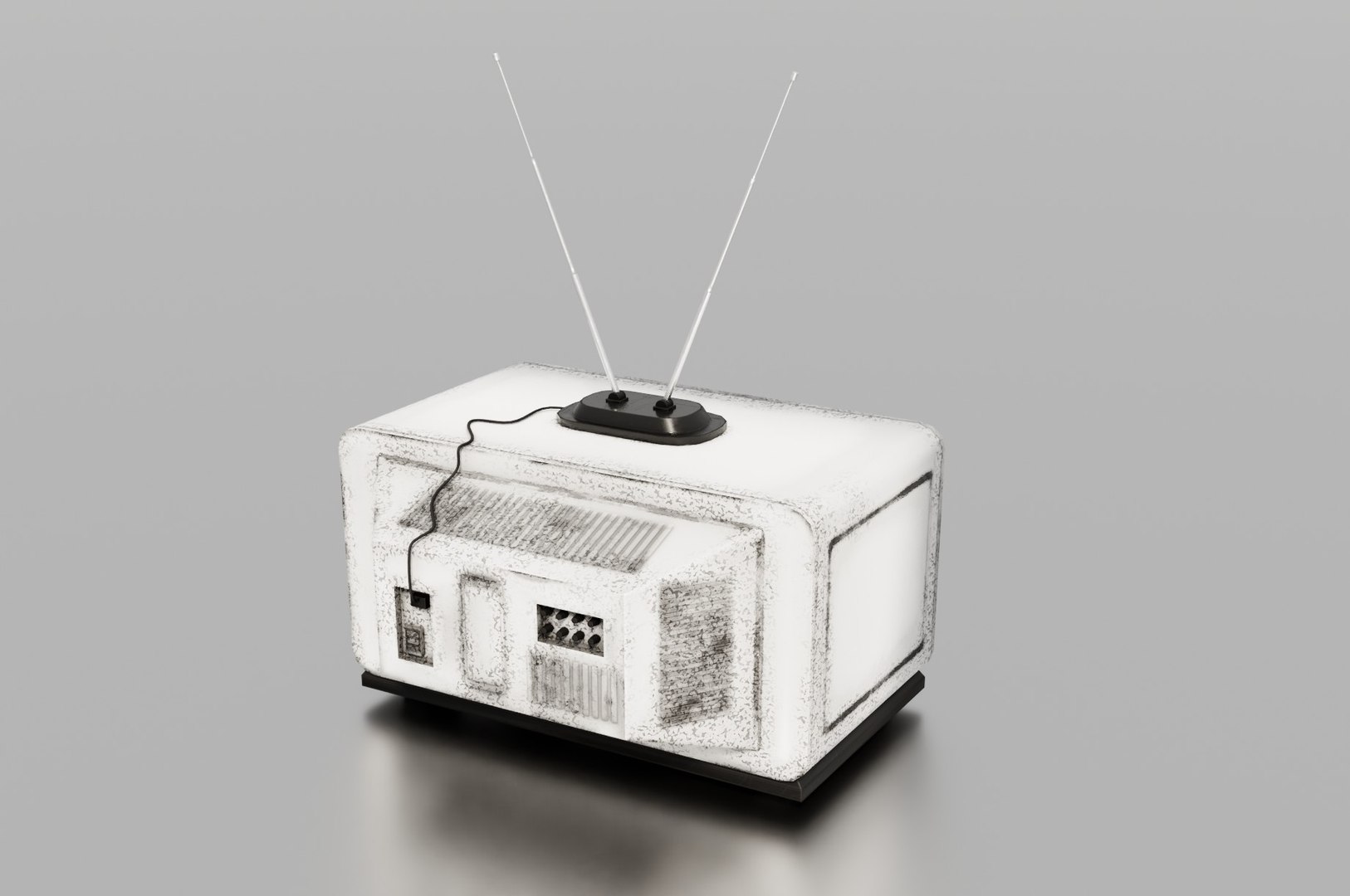3D Old TV model - TurboSquid 1780491