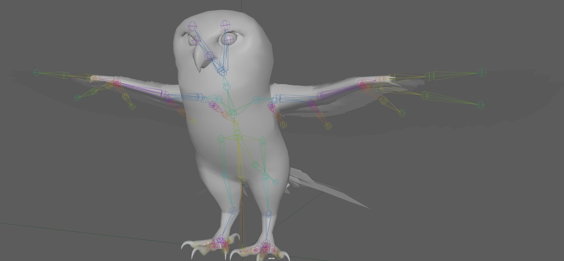 3D Model Snowy White Owl Rig - TurboSquid 2334612