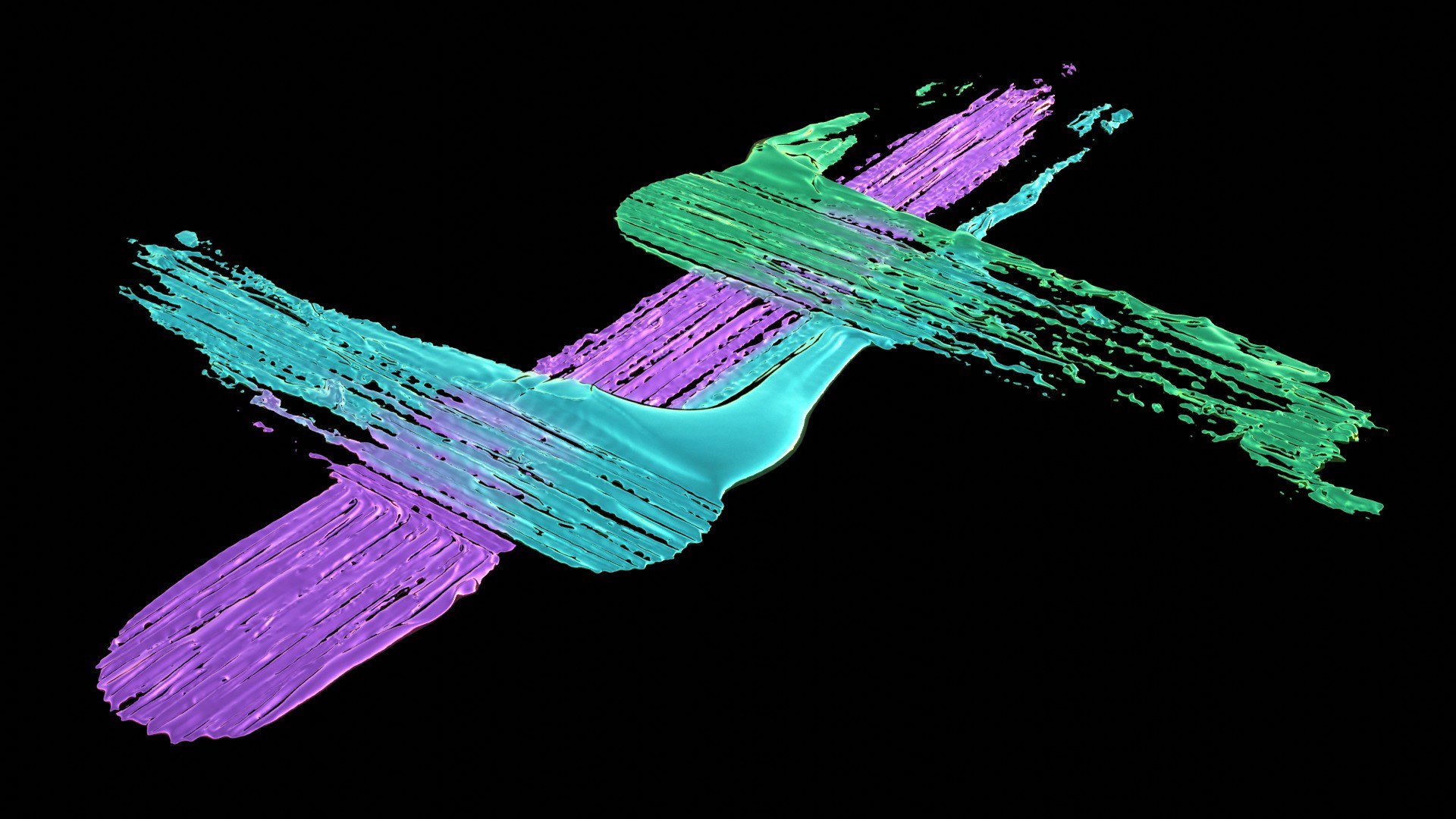 3D Paint Smear 4 Model - TurboSquid 1863213