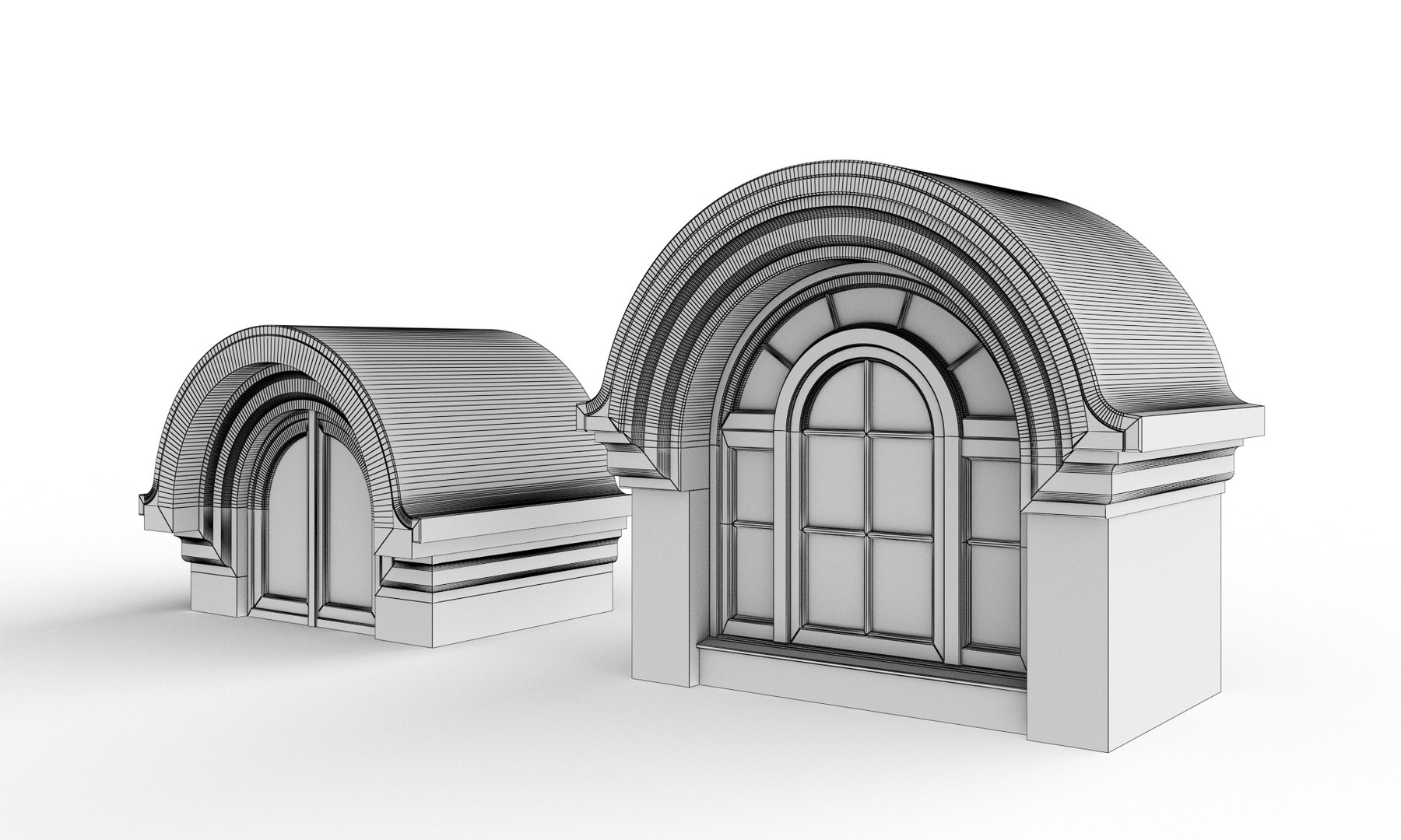 3D model classic radial windows - TurboSquid 1521122