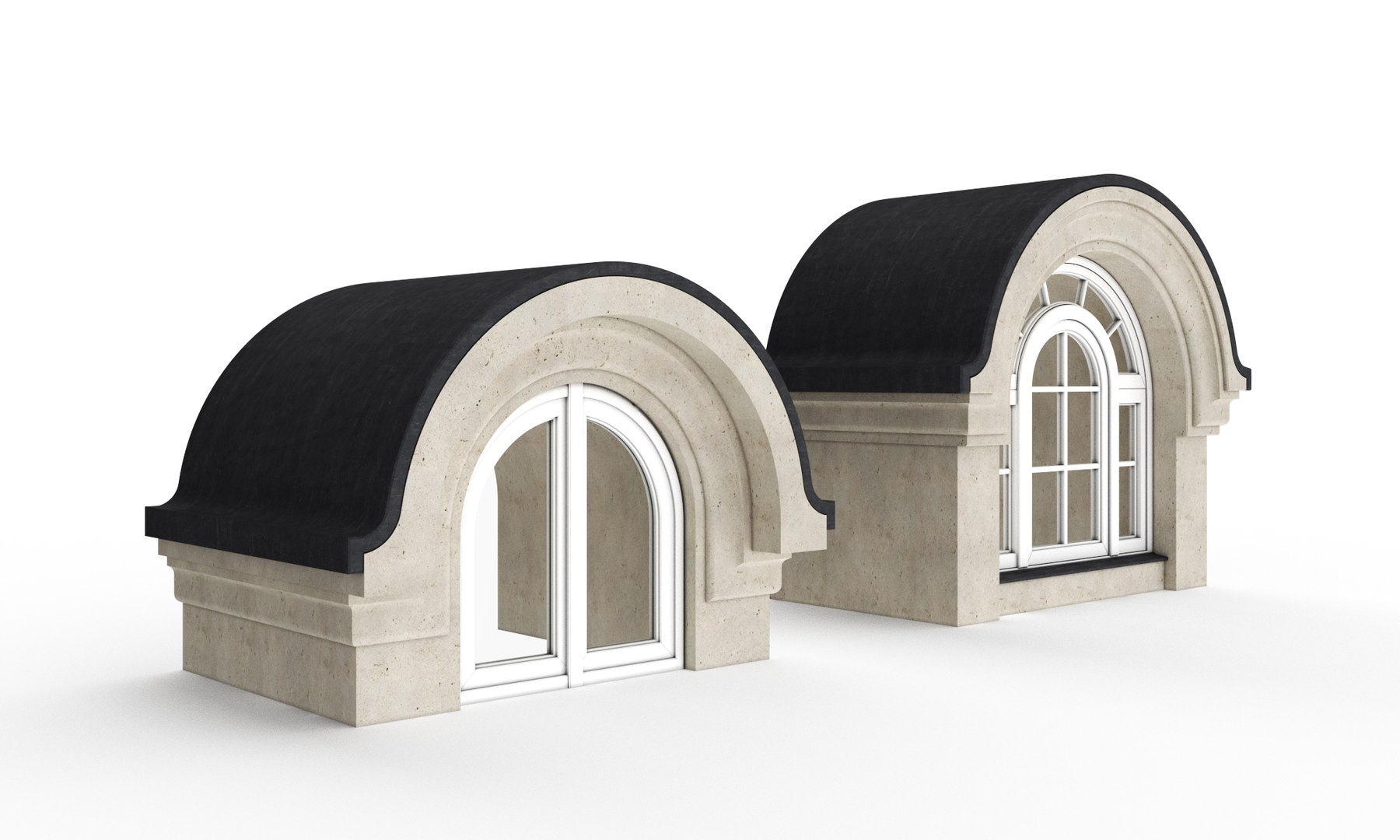 3D model classic radial windows - TurboSquid 1521122