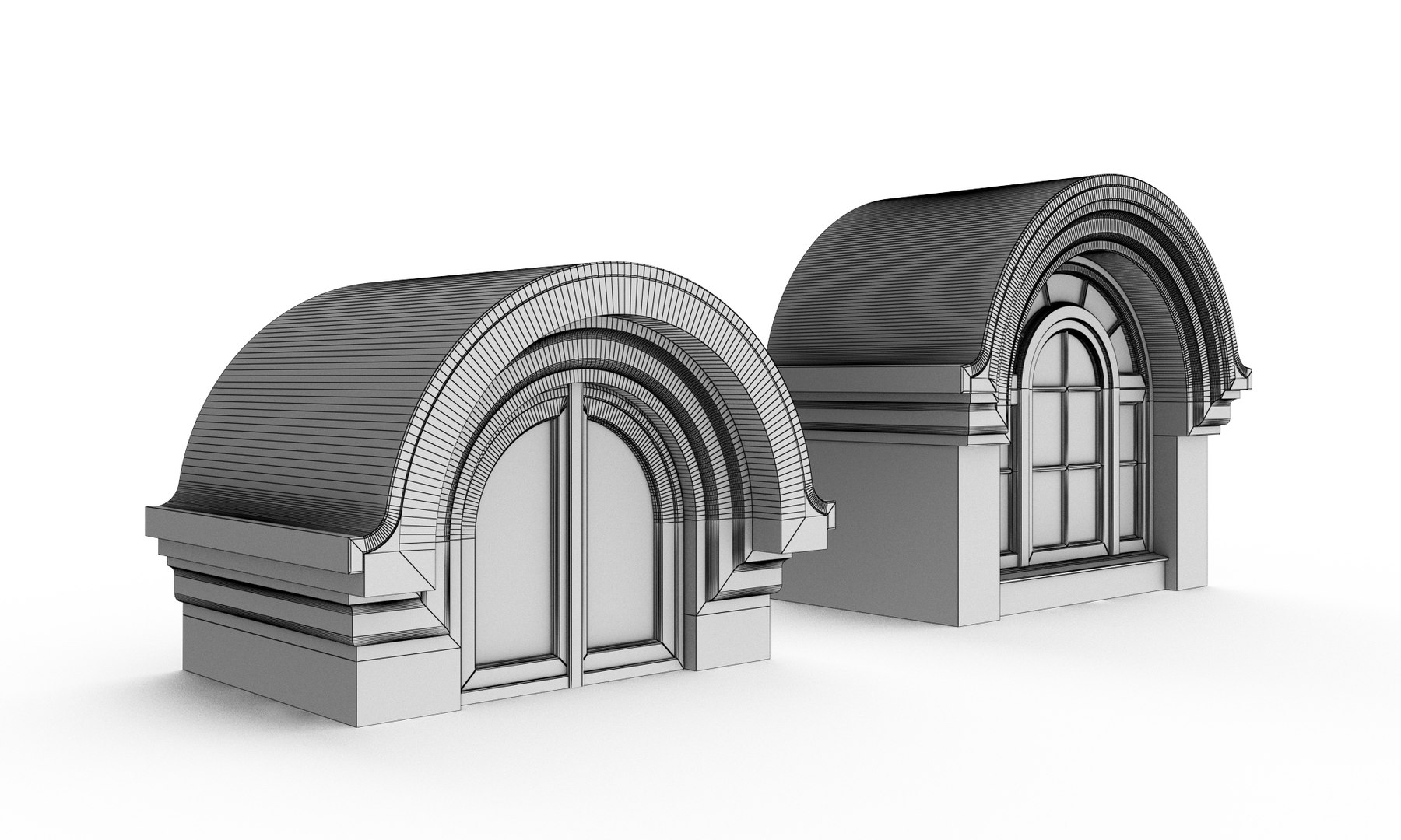 3D model classic radial windows - TurboSquid 1521122