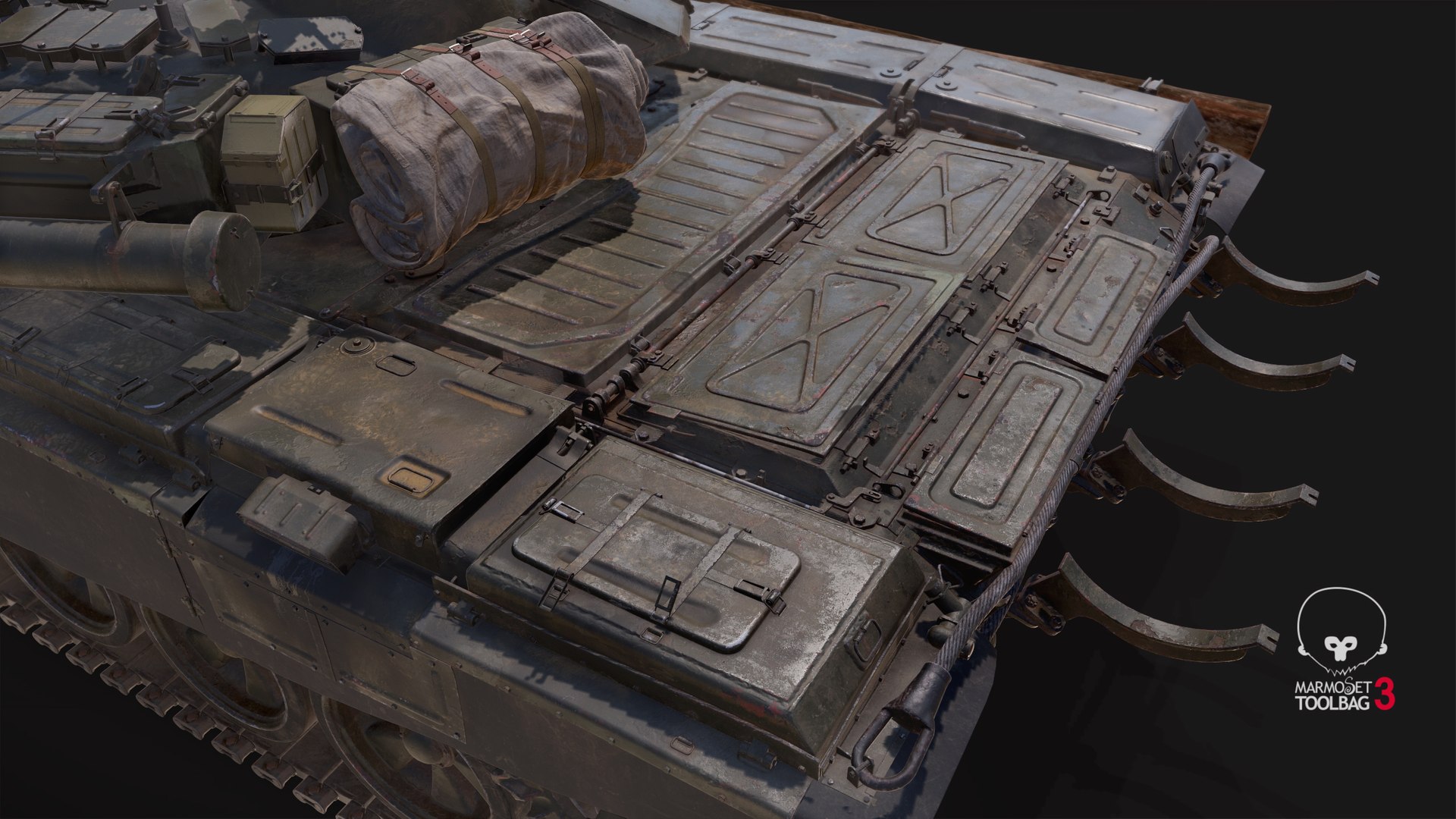 3D T-72 B3 PRB Dirt Realistic Main Battle Tank model - TurboSquid 1998487