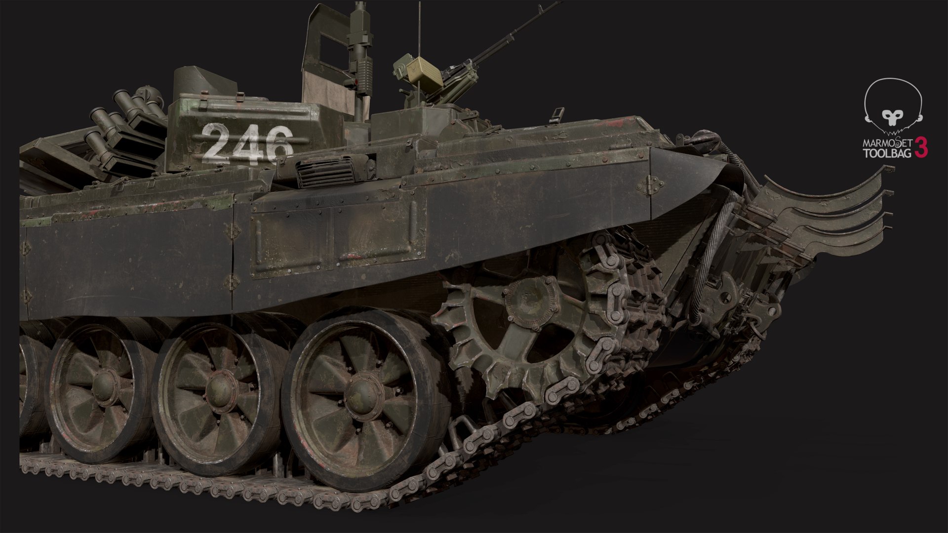 3D T-72 B3 PRB Dirt Realistic Main Battle Tank model - TurboSquid 1998487