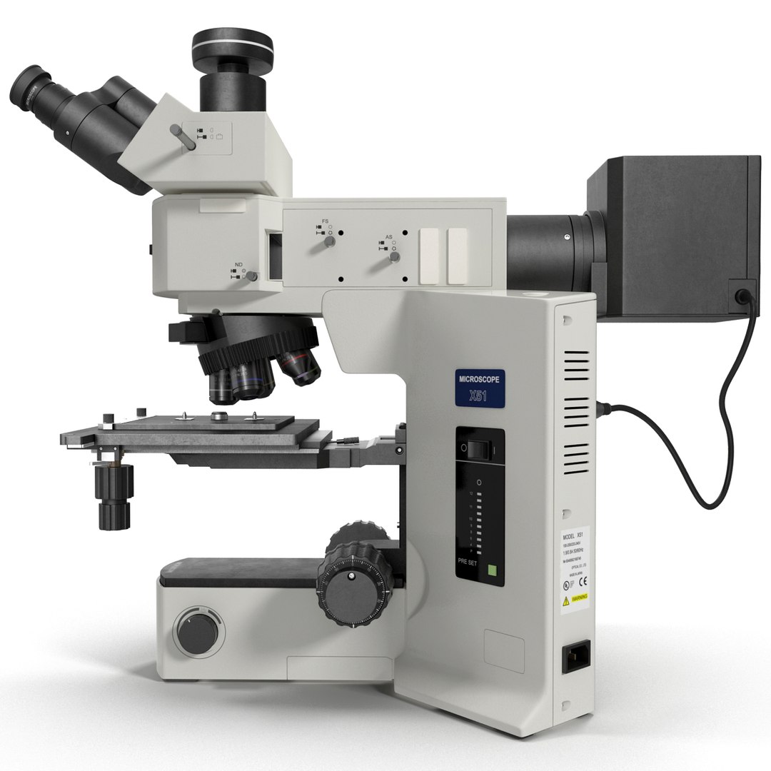 3d professional fluorescence microscope generic model