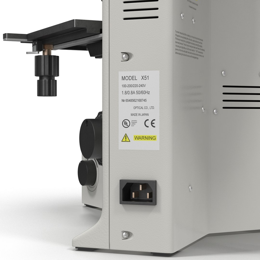 3d professional fluorescence microscope generic model