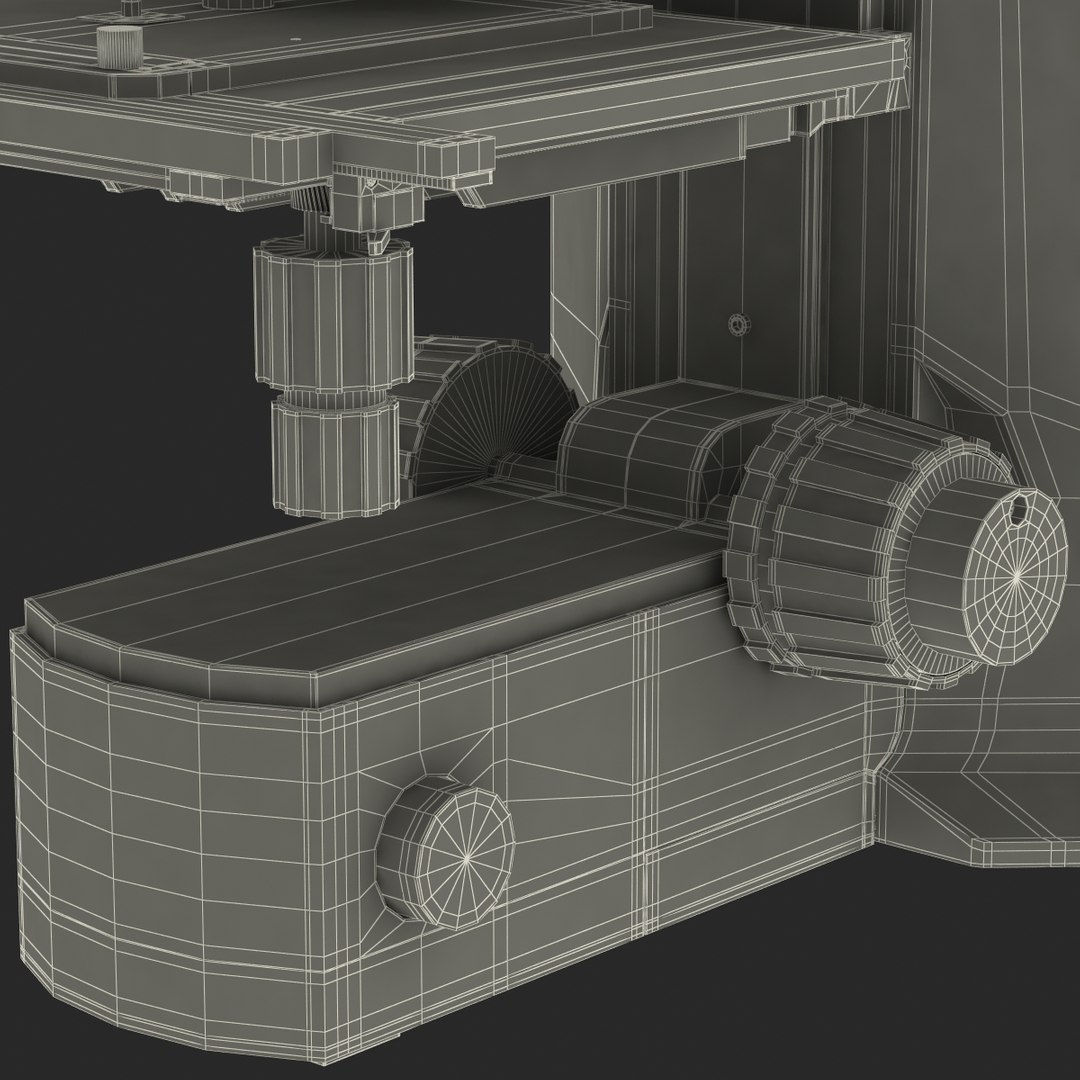 3d professional fluorescence microscope generic model