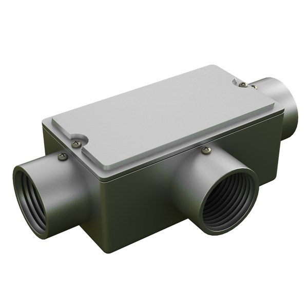 3d model small electrical junction box