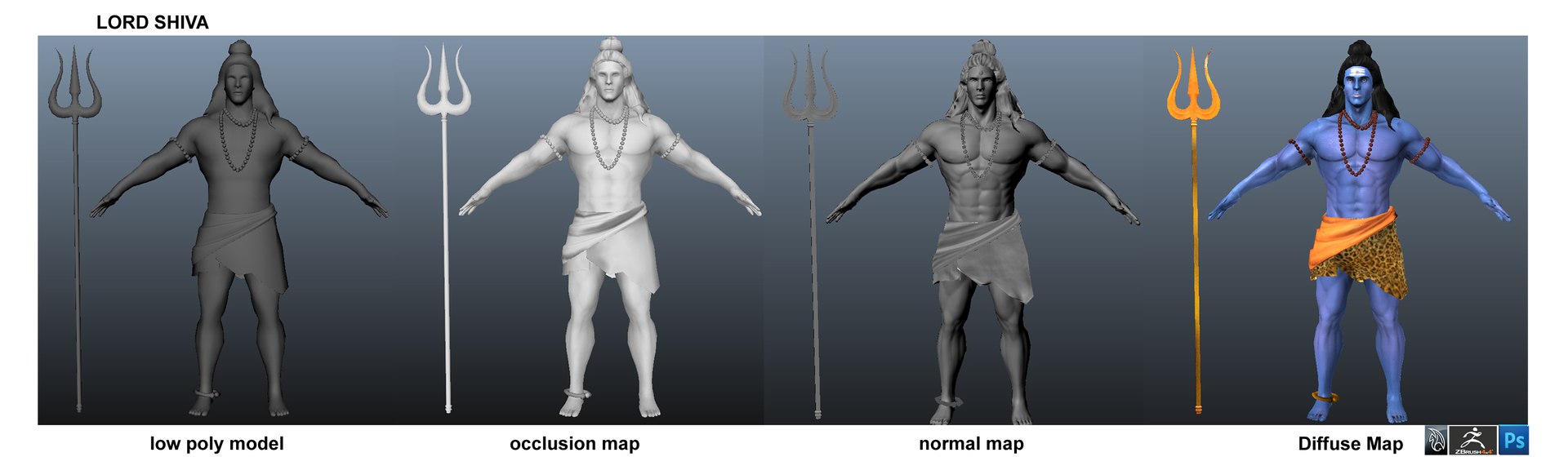 3D Lord Shiva Model - TurboSquid 1400707