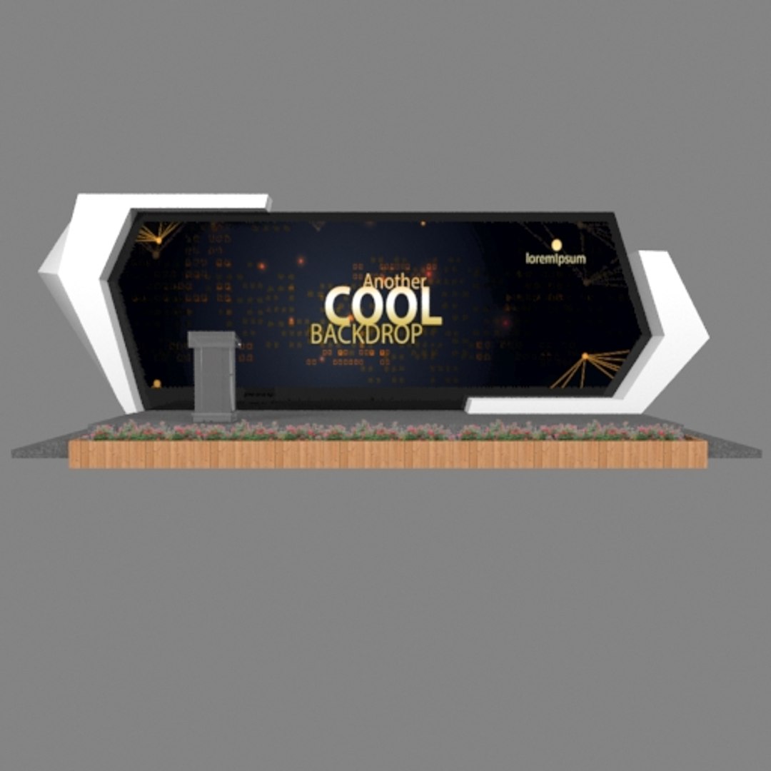 3D stage backdrop - TurboSquid 1442100