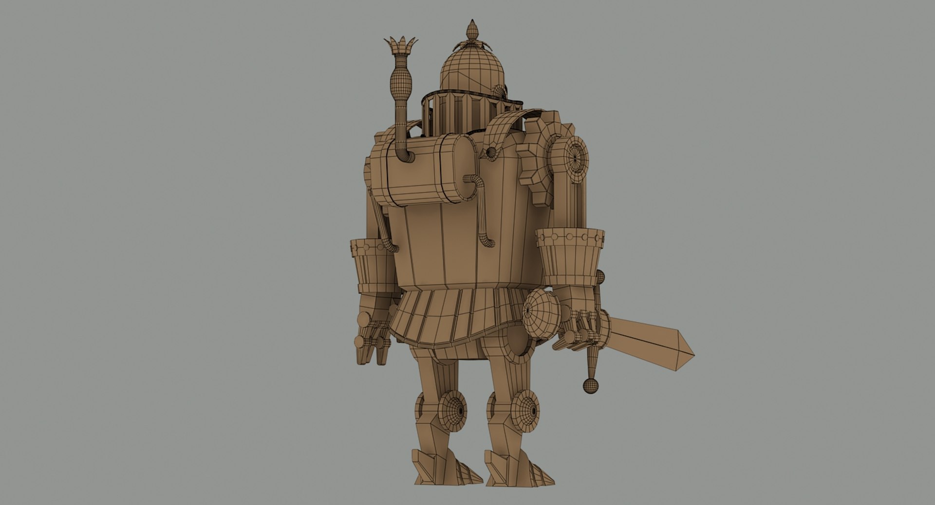 Cartoon Knight 3d Model