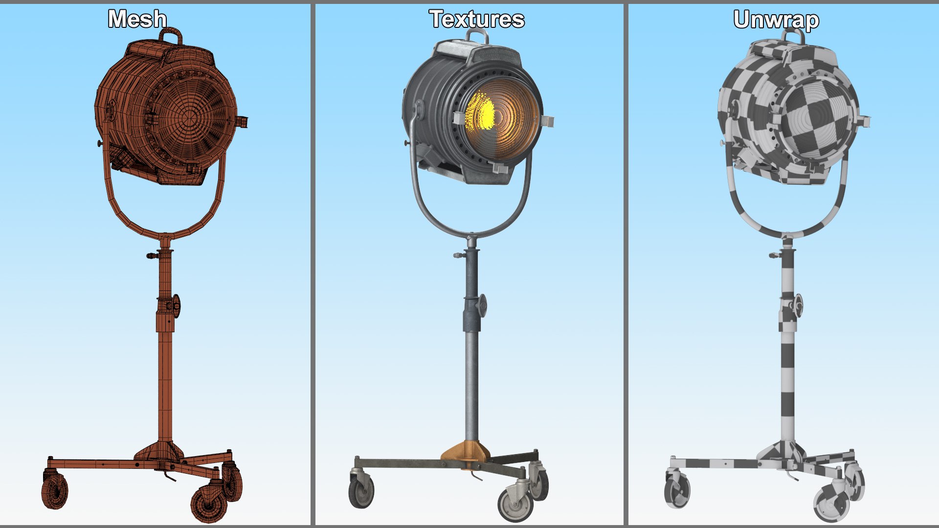 Bardwell And McAlister 1930s Hollywood Movie Light Is On 3D Model ...