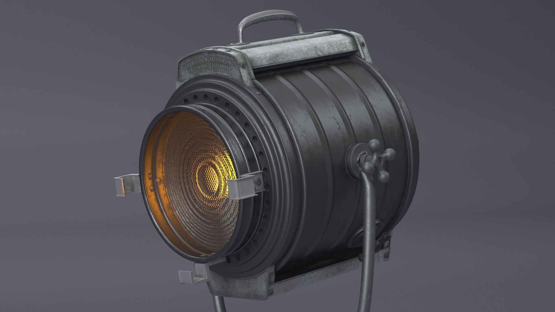 Bardwell And McAlister 1930s Hollywood Movie Light Is On 3D Model ...