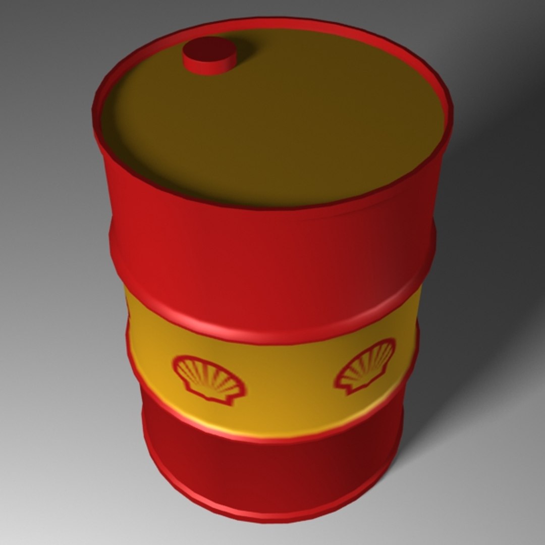 3d Oil Barrel Model