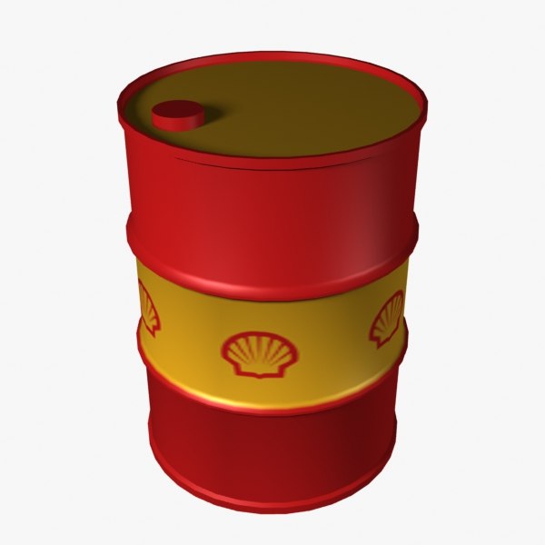 3d oil barrel model