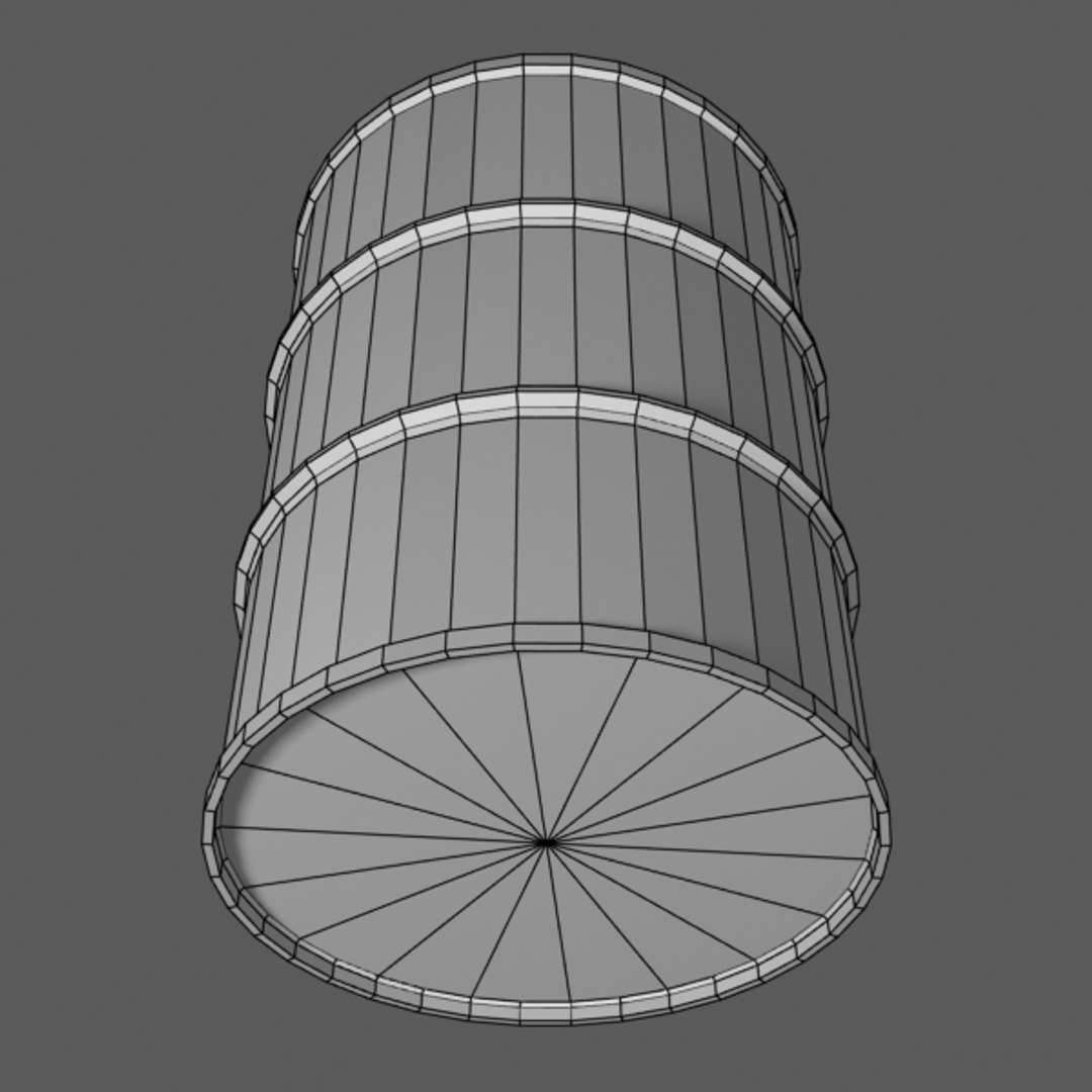 3d Oil Barrel Model
