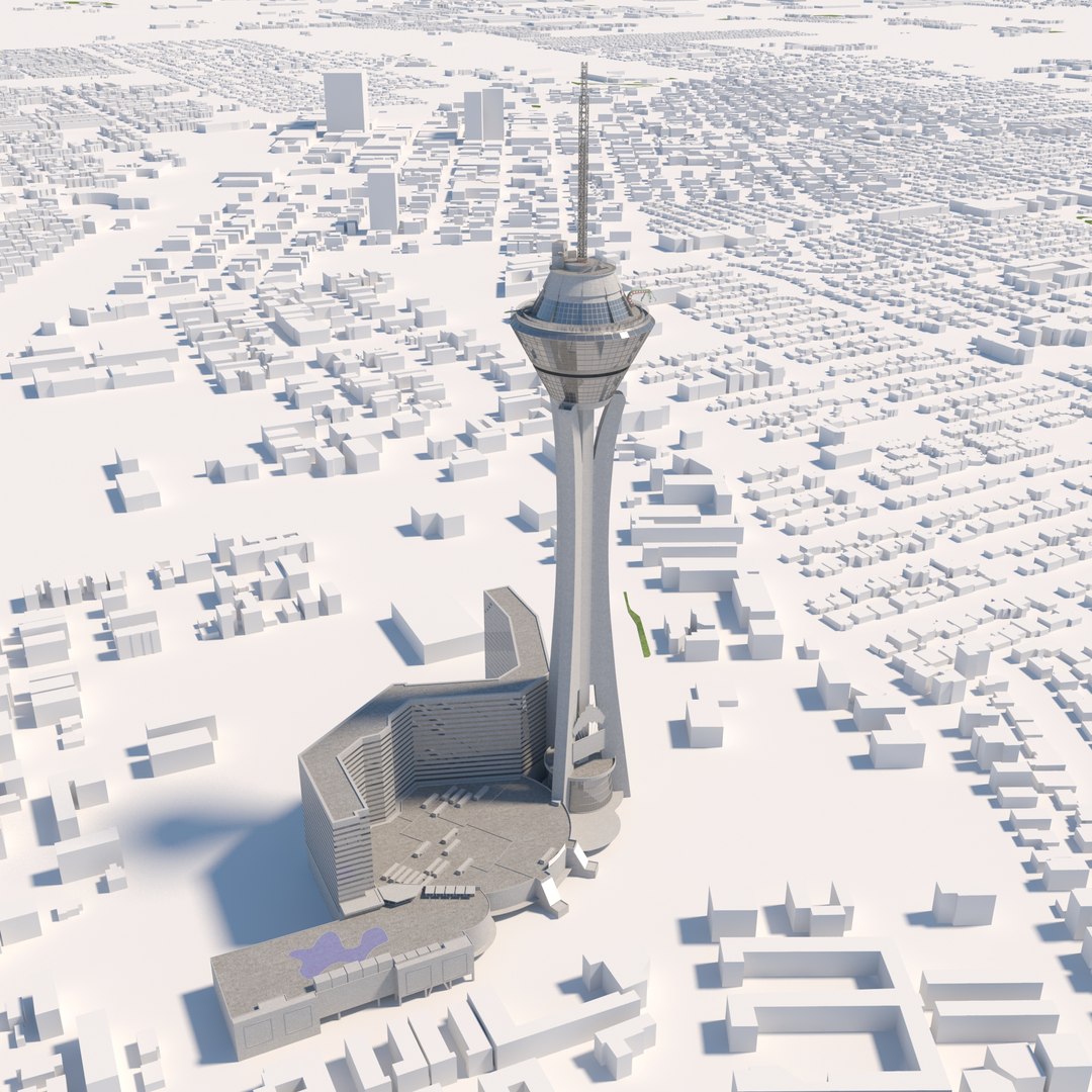 3D Stratosphere tower and environment - TurboSquid 1795554