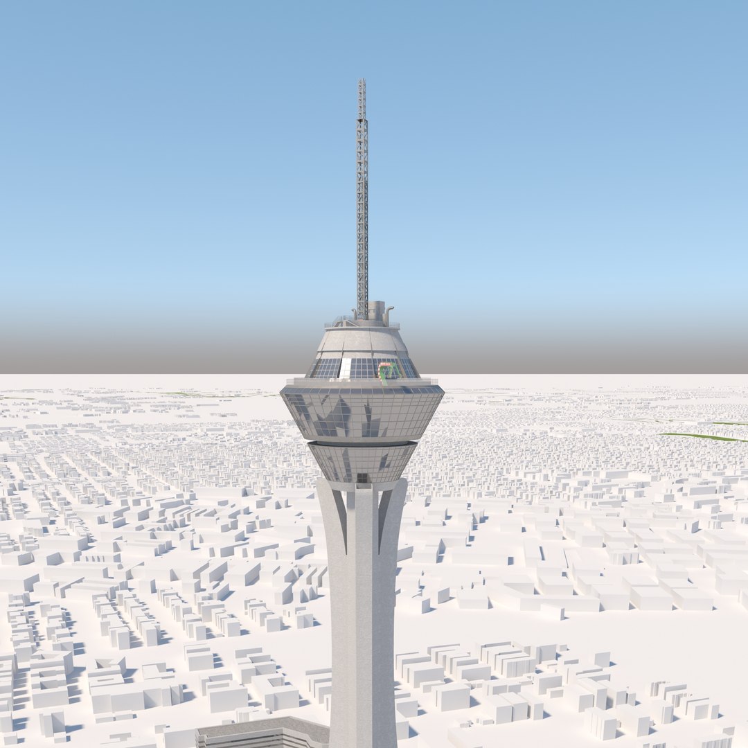 3D Stratosphere tower and environment - TurboSquid 1795554