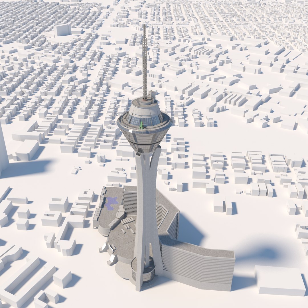 3D Stratosphere tower and environment - TurboSquid 1795554