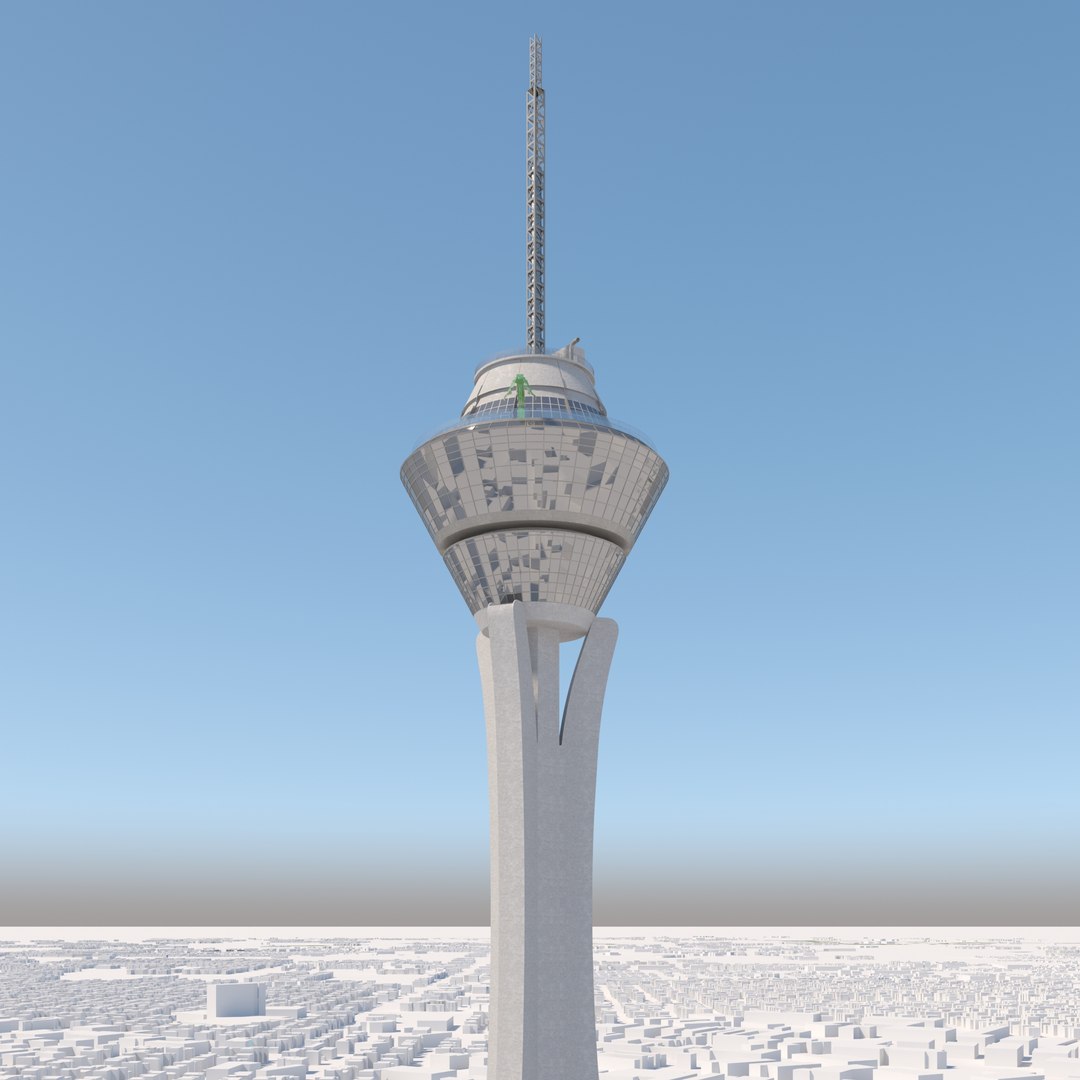 3D Stratosphere tower and environment - TurboSquid 1795554