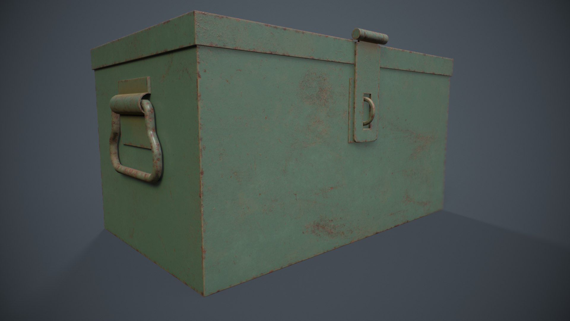 3D Metal Box Low-Poly Gameready PBR Model - TurboSquid 1926948