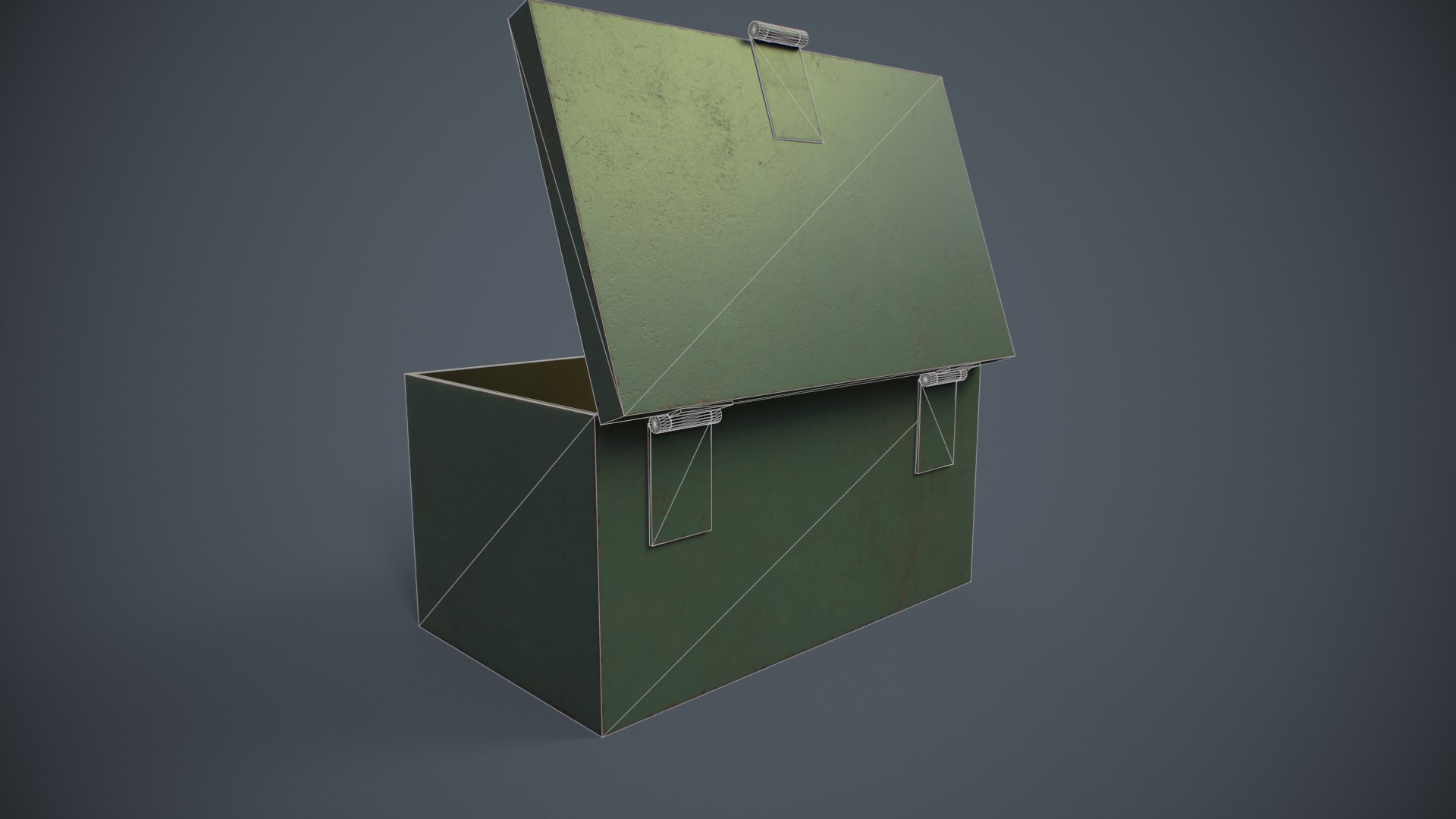 3D Metal Box Low-Poly Gameready PBR Model - TurboSquid 1926948