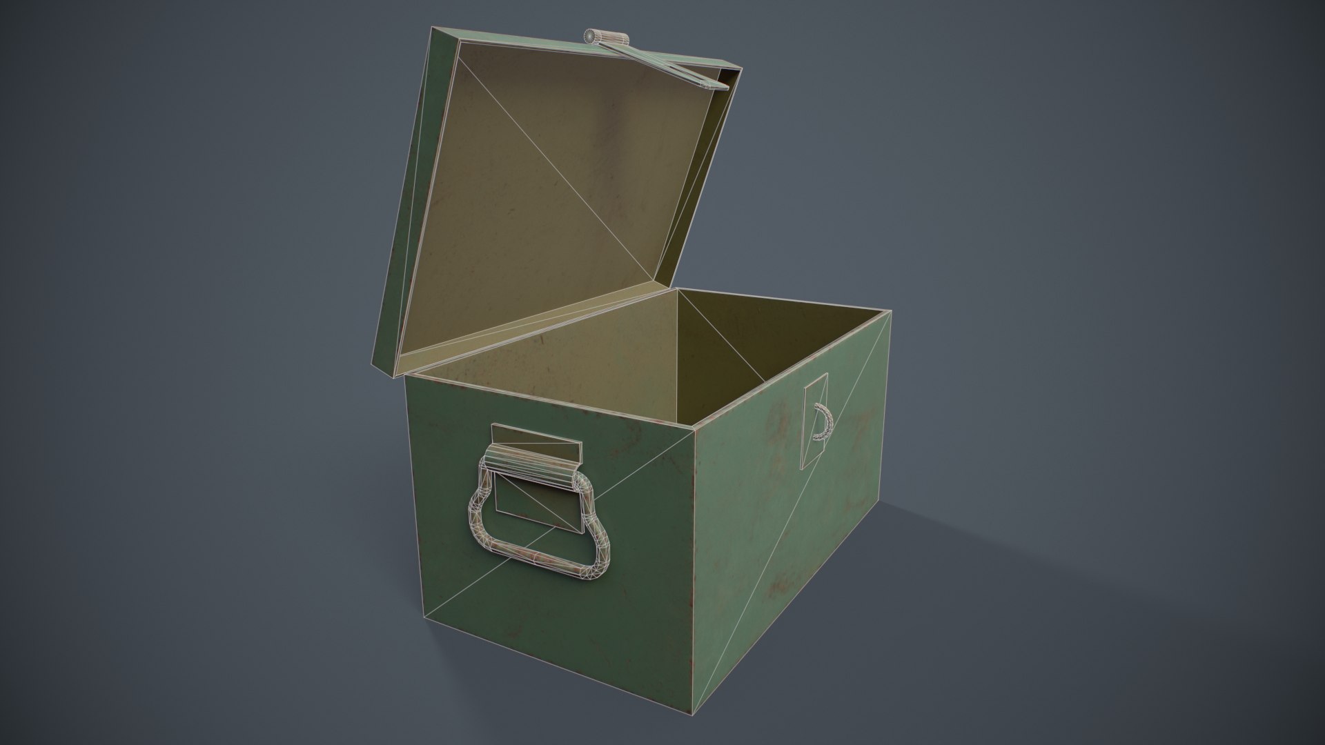 3D Metal Box Low-Poly Gameready PBR Model - TurboSquid 1926948