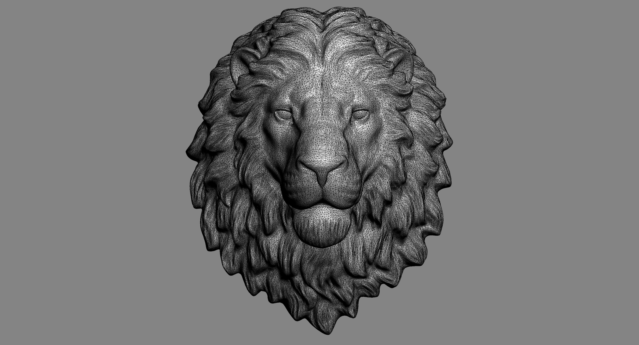 3d model lion head