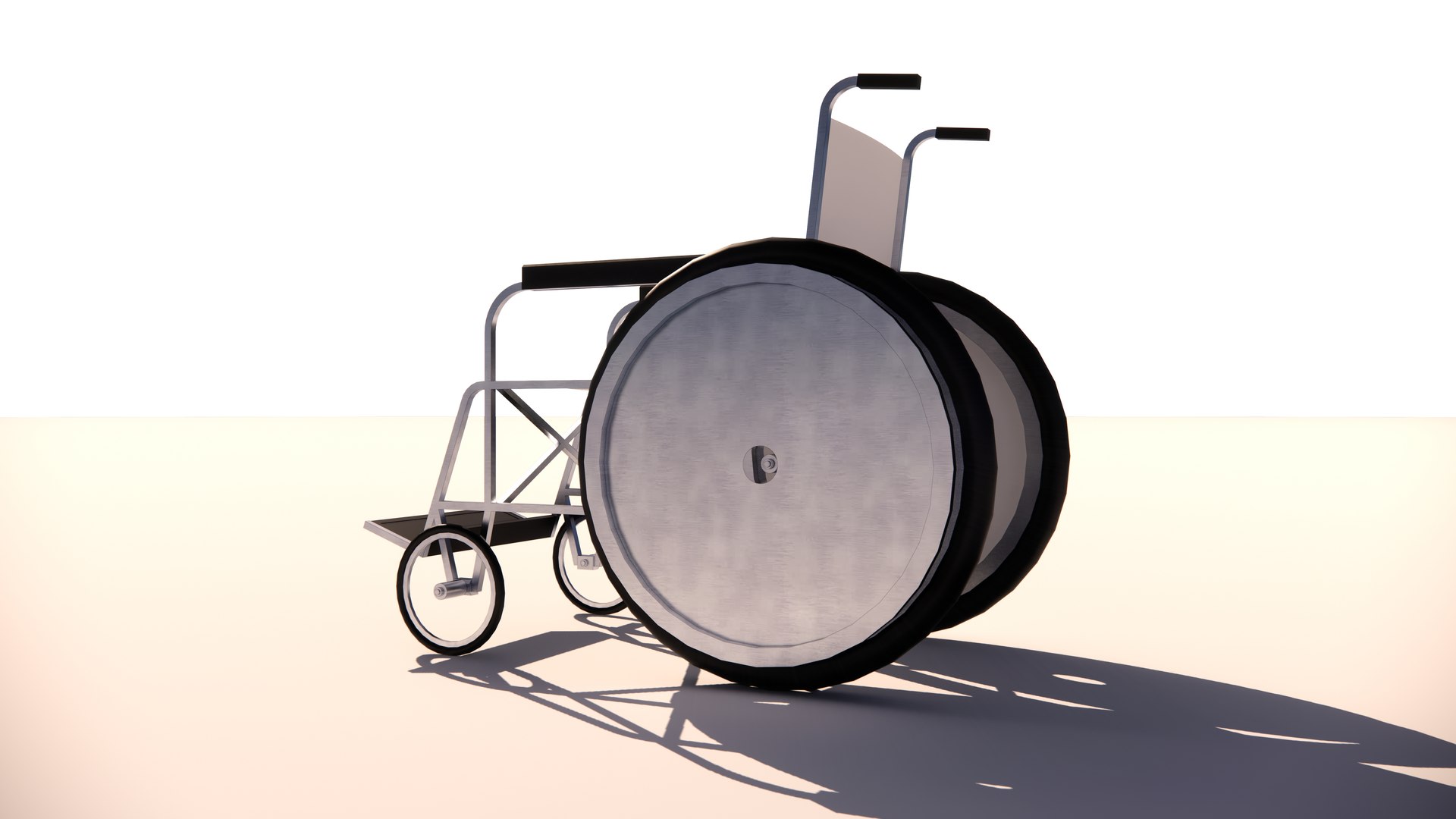 Simple Wheelchair 3D Model - TurboSquid 2070836