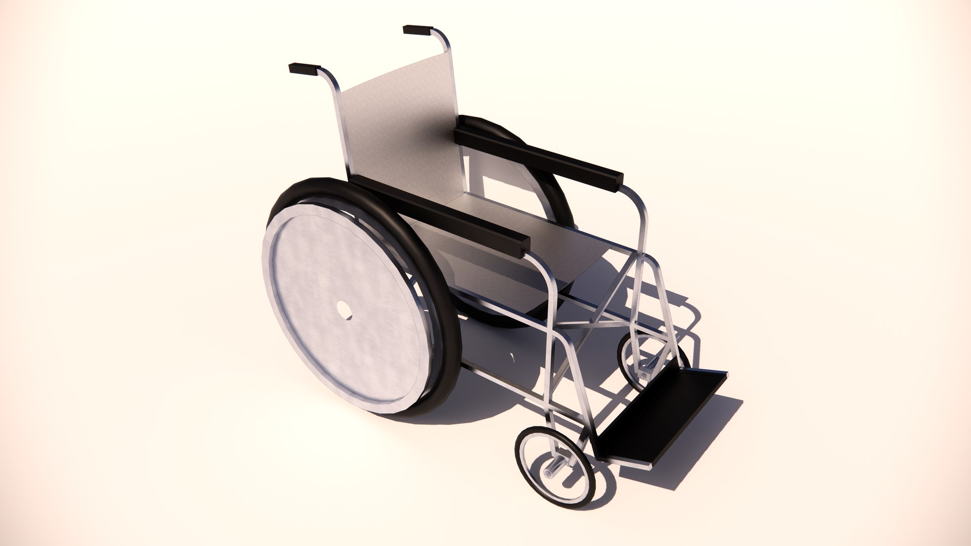 Simple Wheelchair 3D Model - TurboSquid 2070836