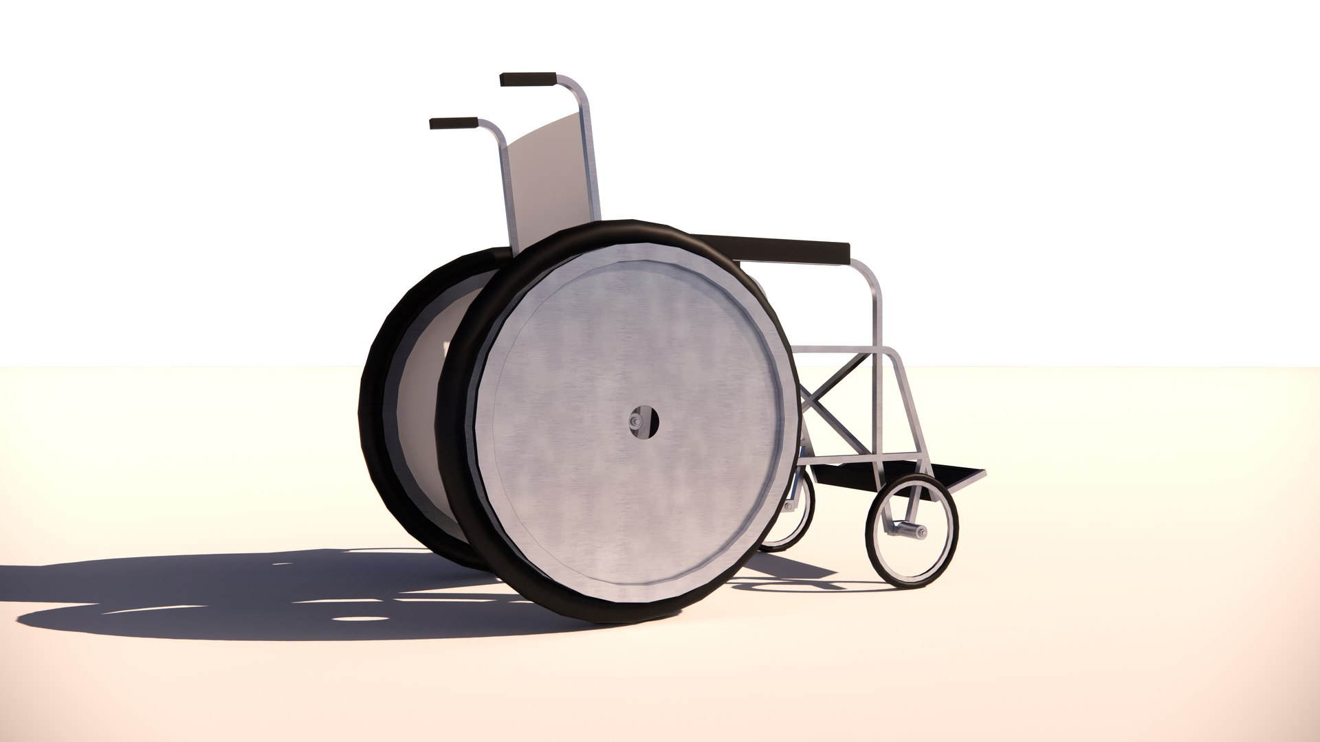 Simple Wheelchair 3D Model - TurboSquid 2070836