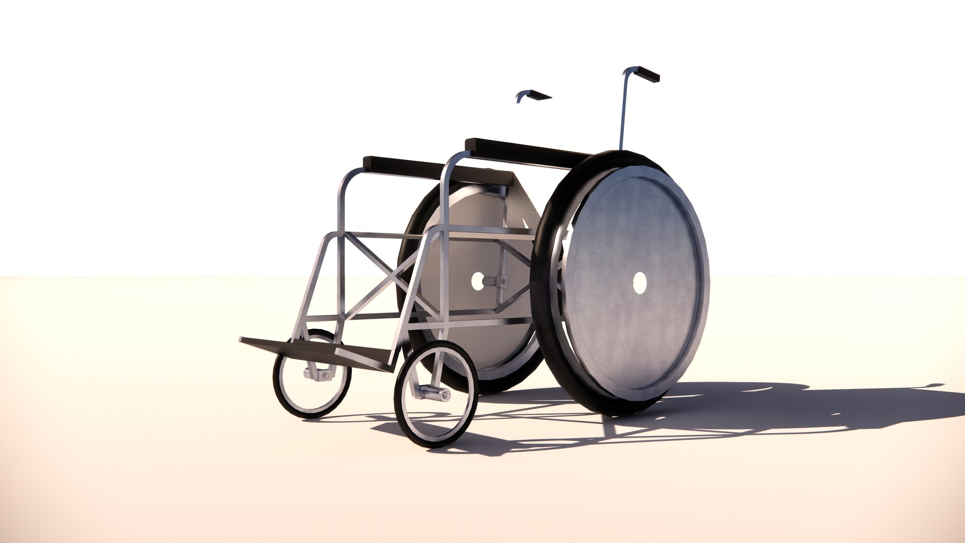 Simple Wheelchair 3D Model - TurboSquid 2070836