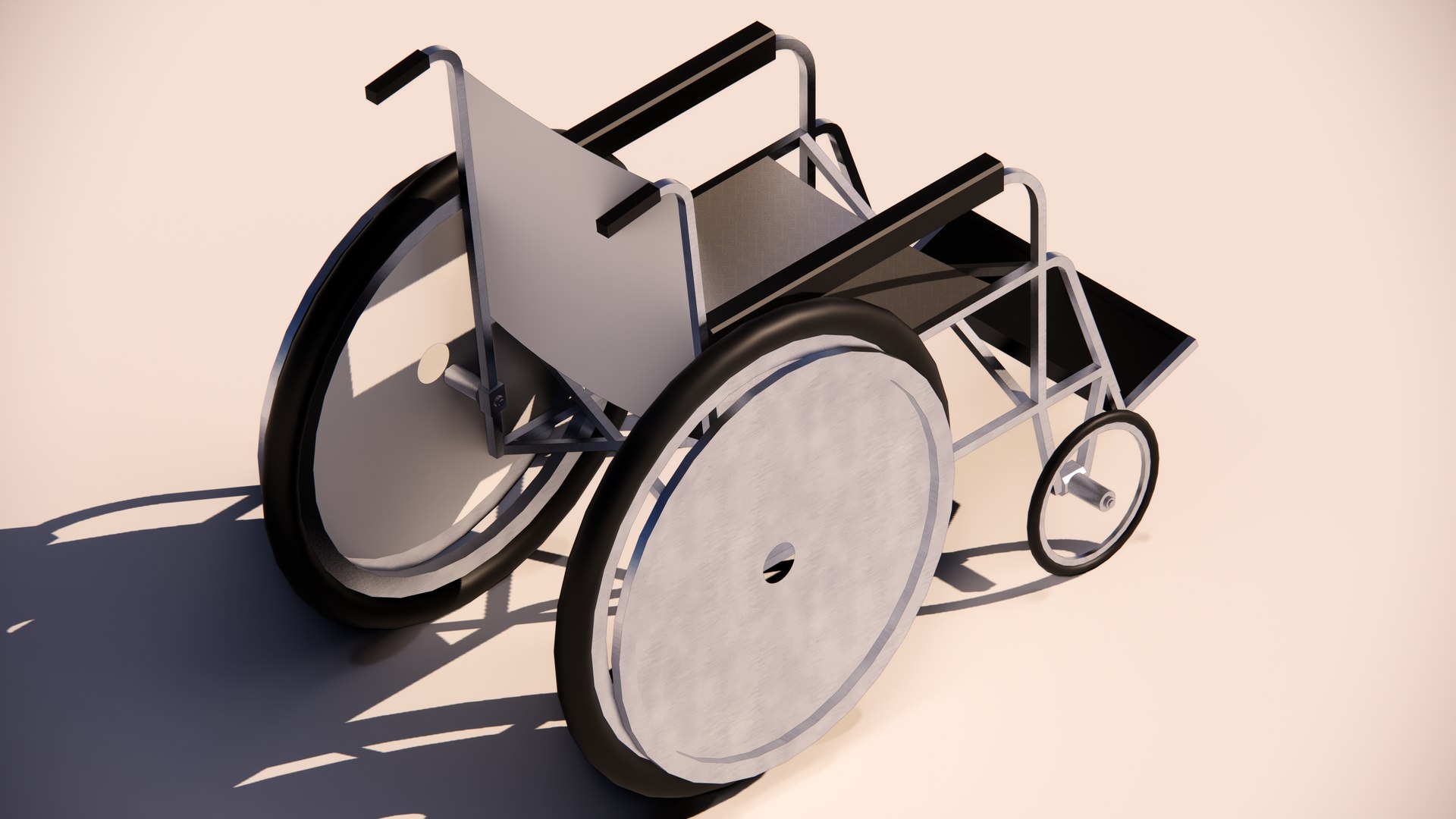 Simple Wheelchair 3D Model - TurboSquid 2070836