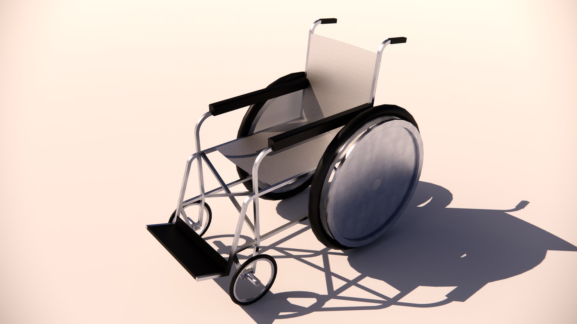 Simple Wheelchair 3D Model - TurboSquid 2070836