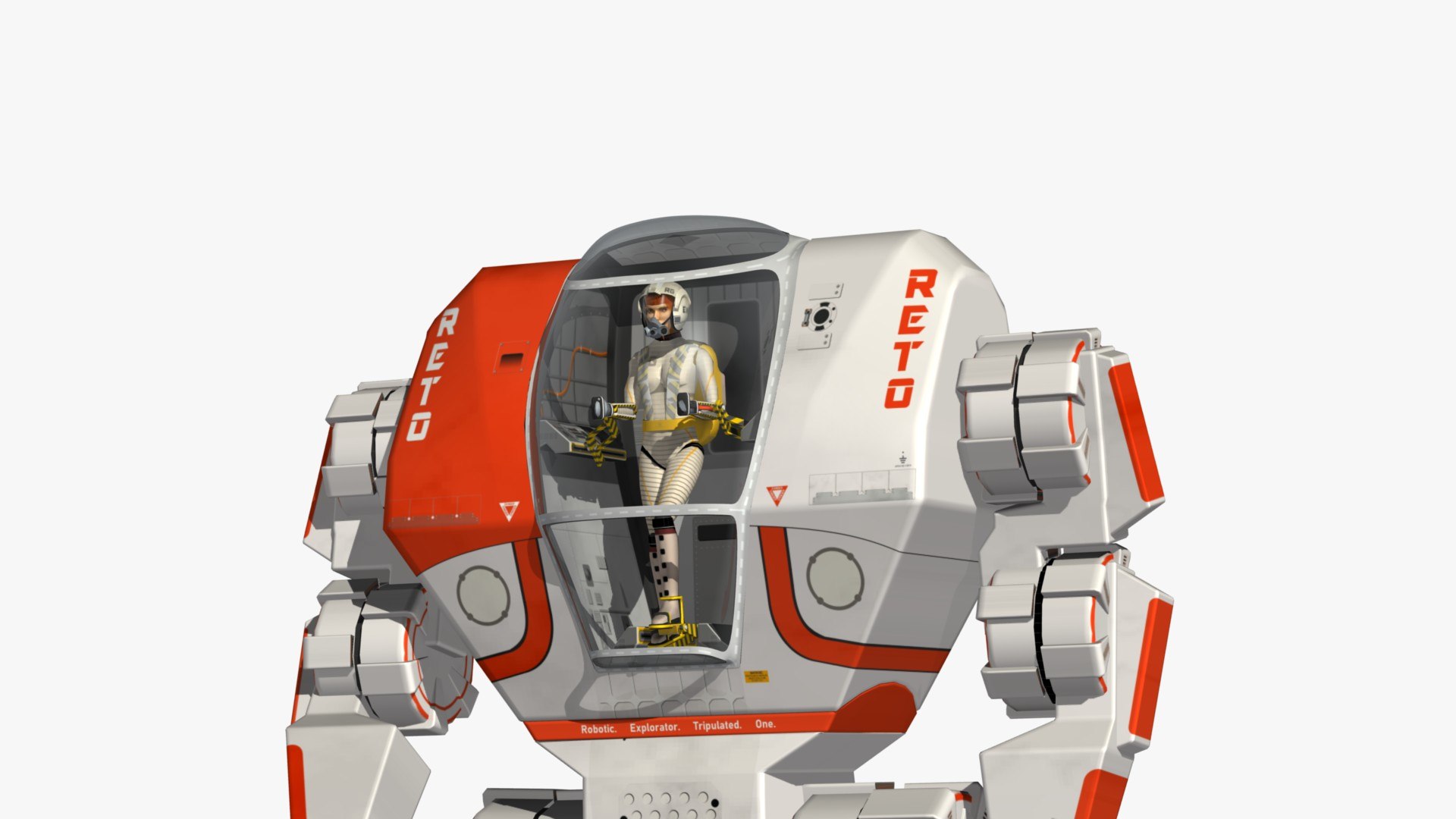 Manned Exploration Robot 3D Model - TurboSquid 1917148