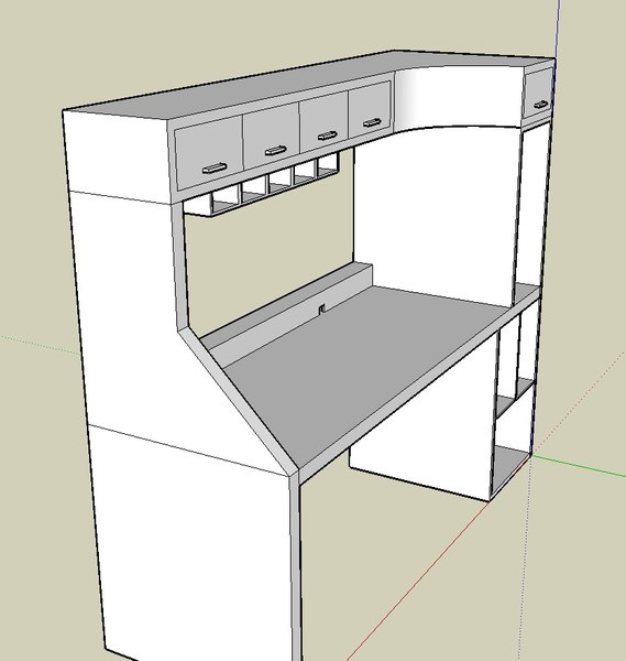 desk 3d model