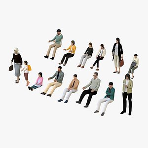 packed 12 f1 drivers 3d model