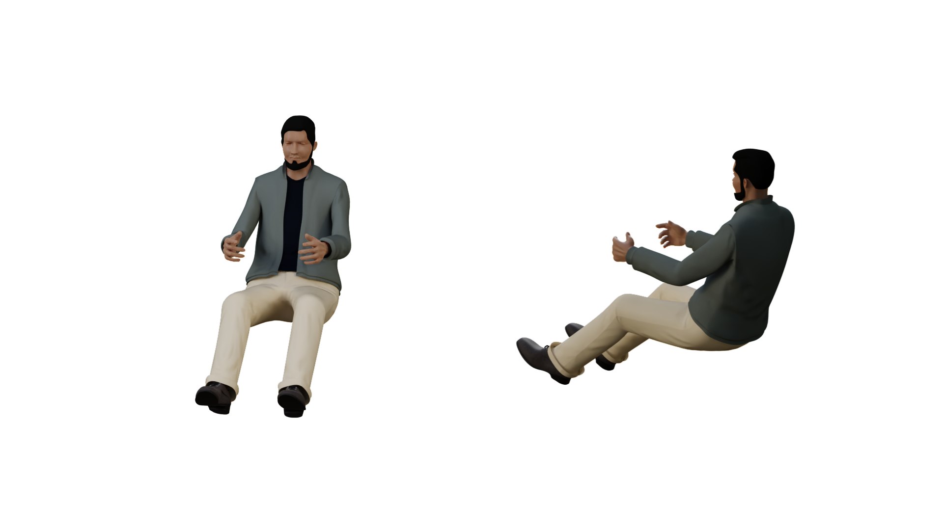 Track Driver Man Driving 3d Model