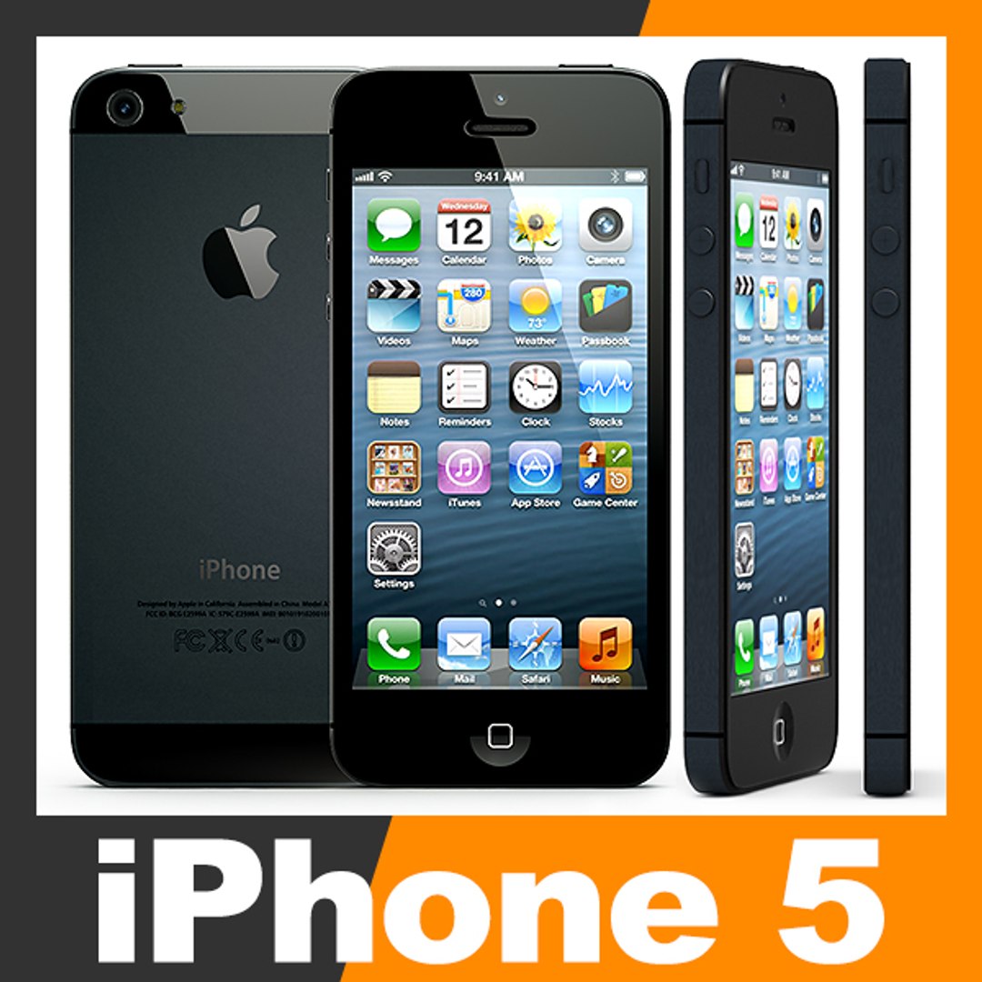 Apple Iphone 5 Smartphone 3d Model