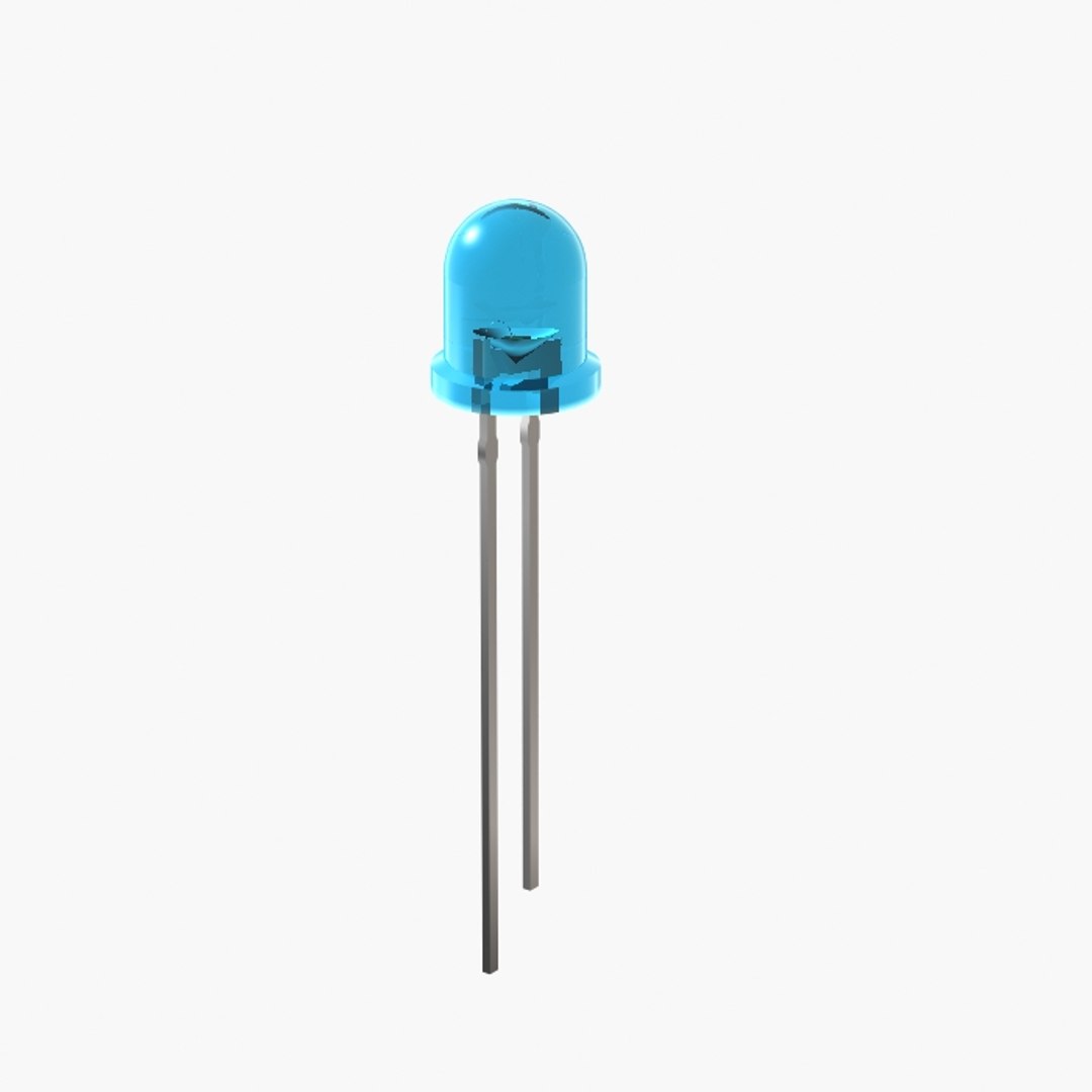 3d model electronic diode led