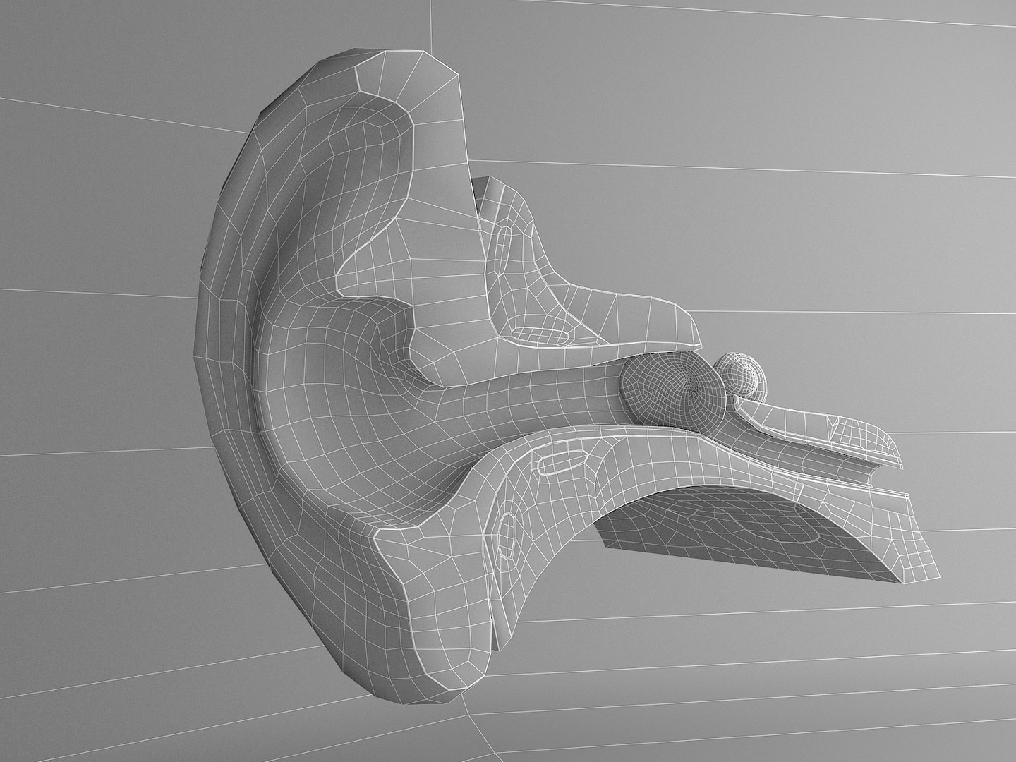 Inner Ear 3D Model - TurboSquid 1393937