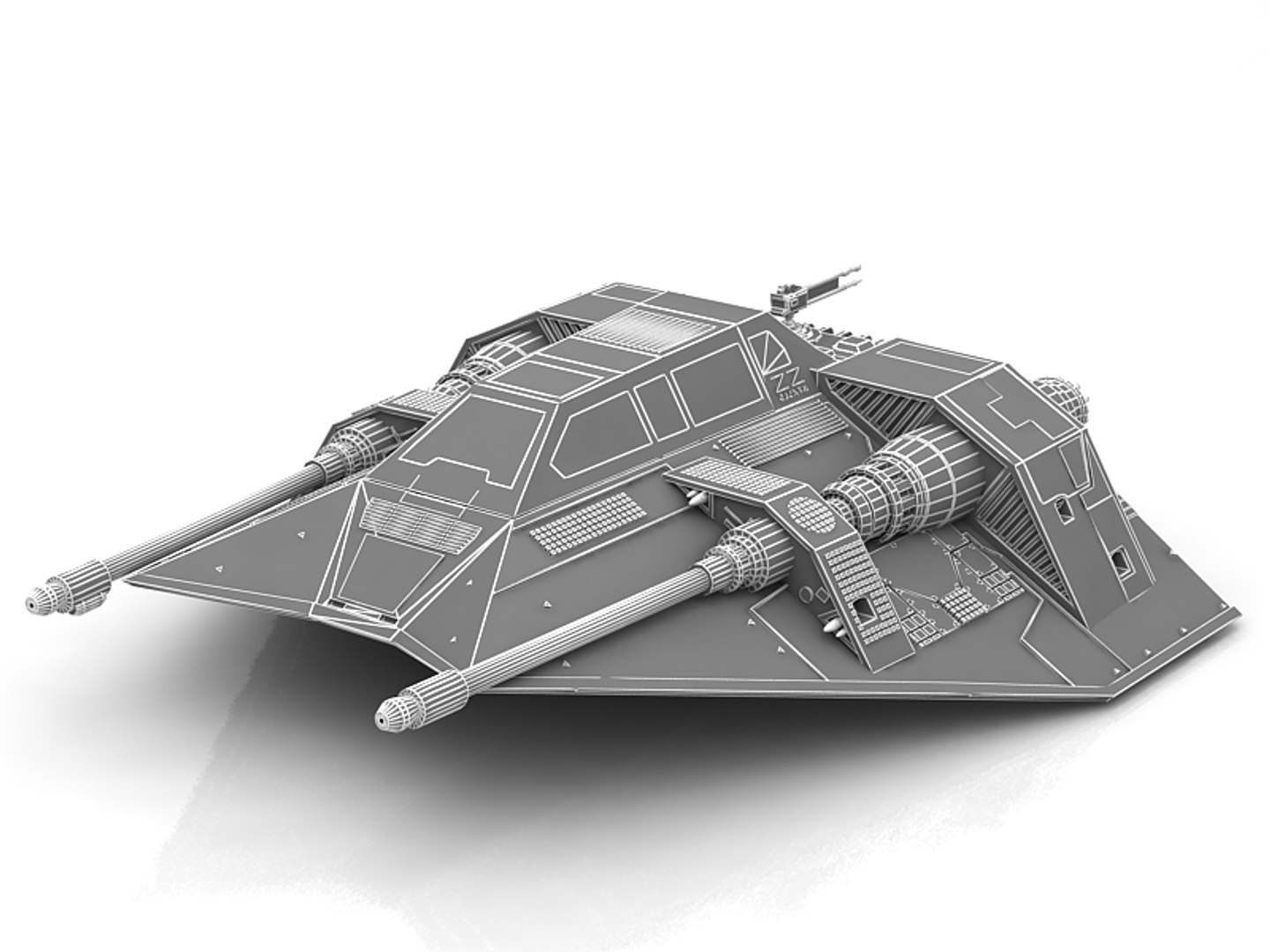Star Wars Snowspeeder Snow 3D - TurboSquid 1627789