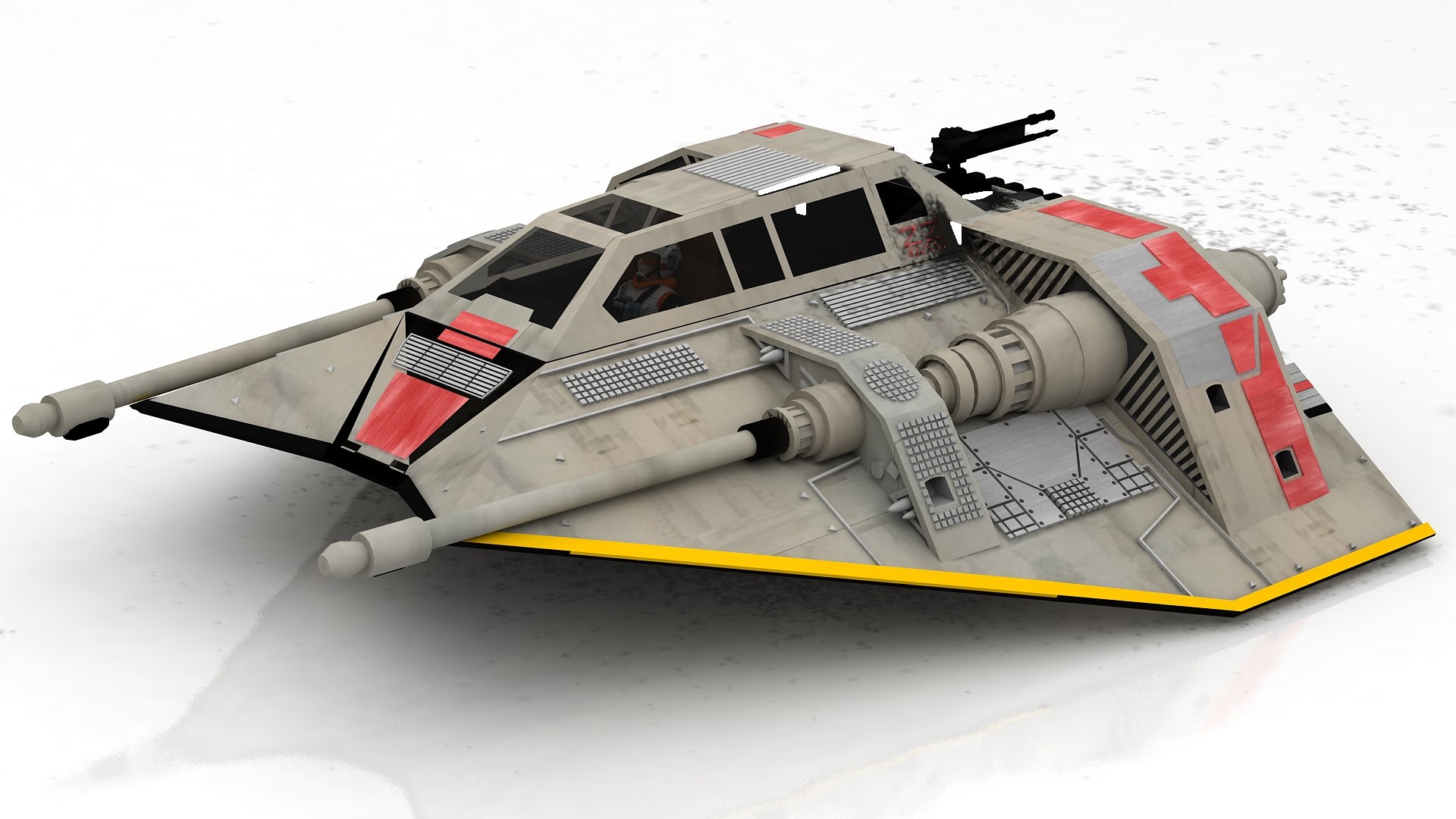 Star Wars Snowspeeder Snow 3D - TurboSquid 1627789