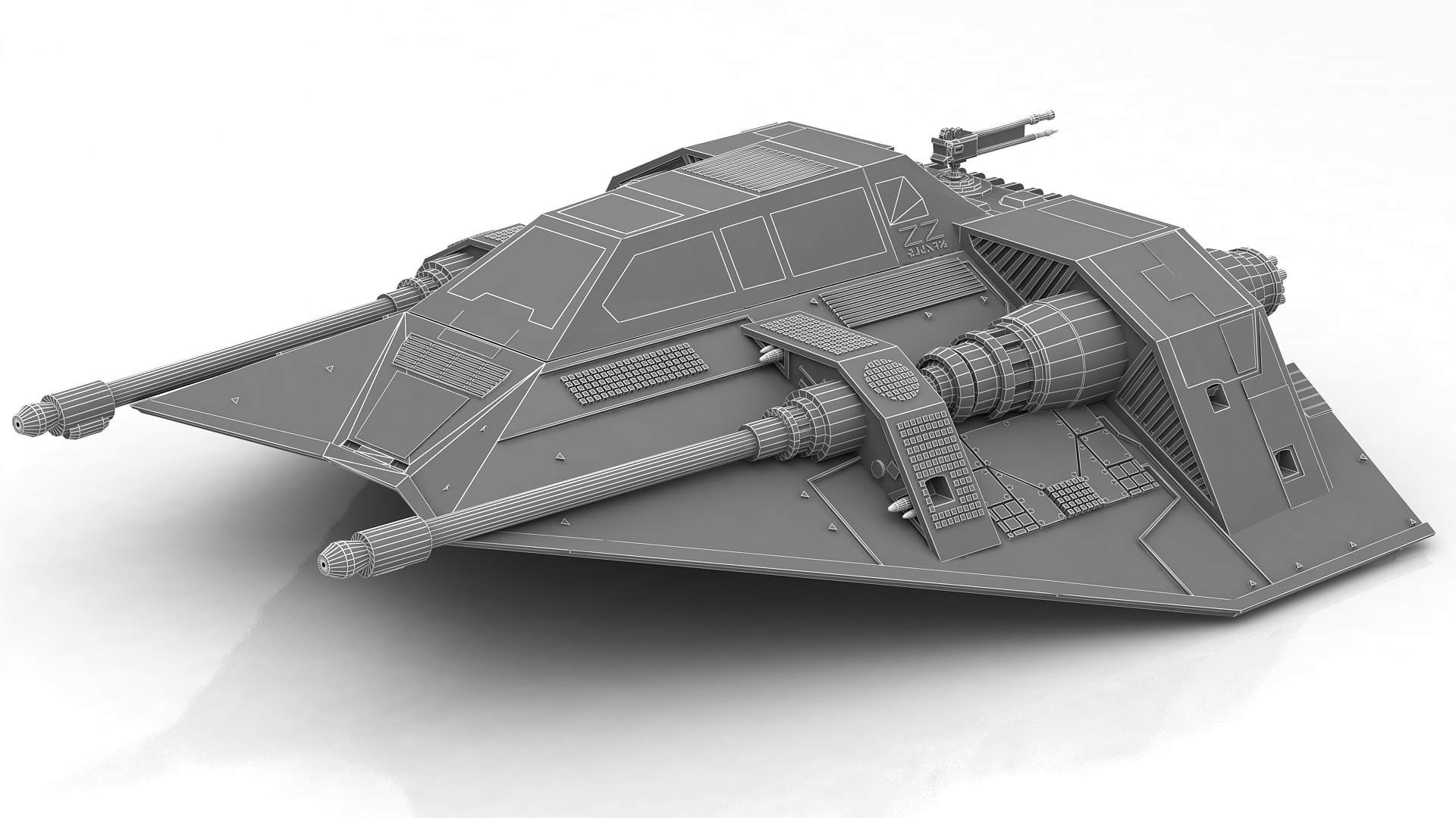 Star Wars Snowspeeder Snow 3D - TurboSquid 1627789