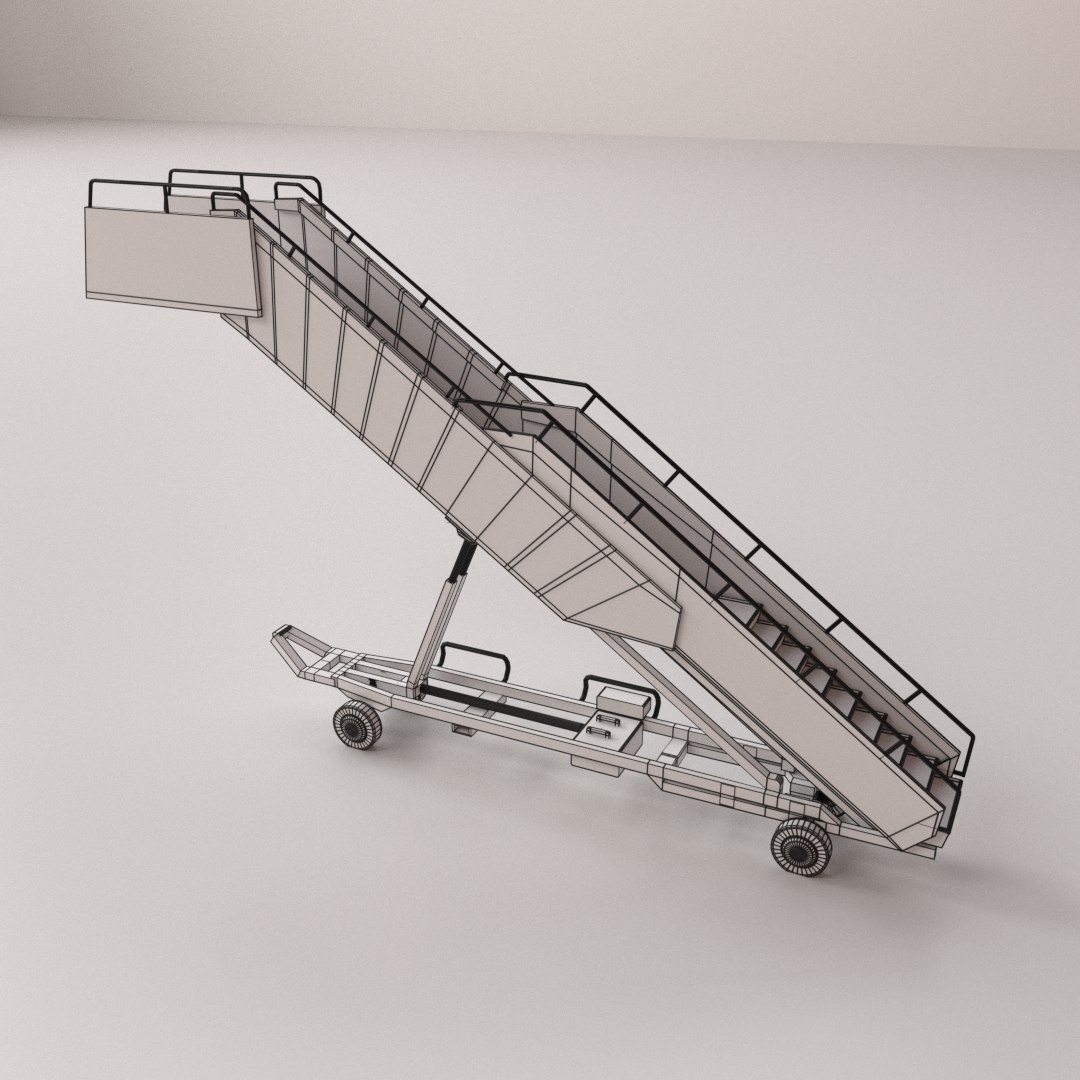 Airplane Staircase 3D - TurboSquid 1956089