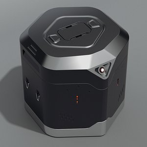 sci-fi boxes futuristic 3d model