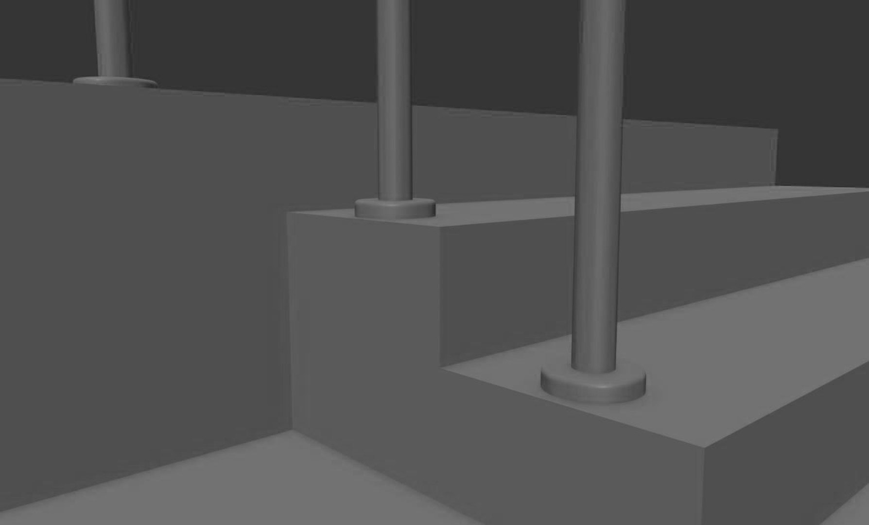 Stair railing 3D - TurboSquid 2152564