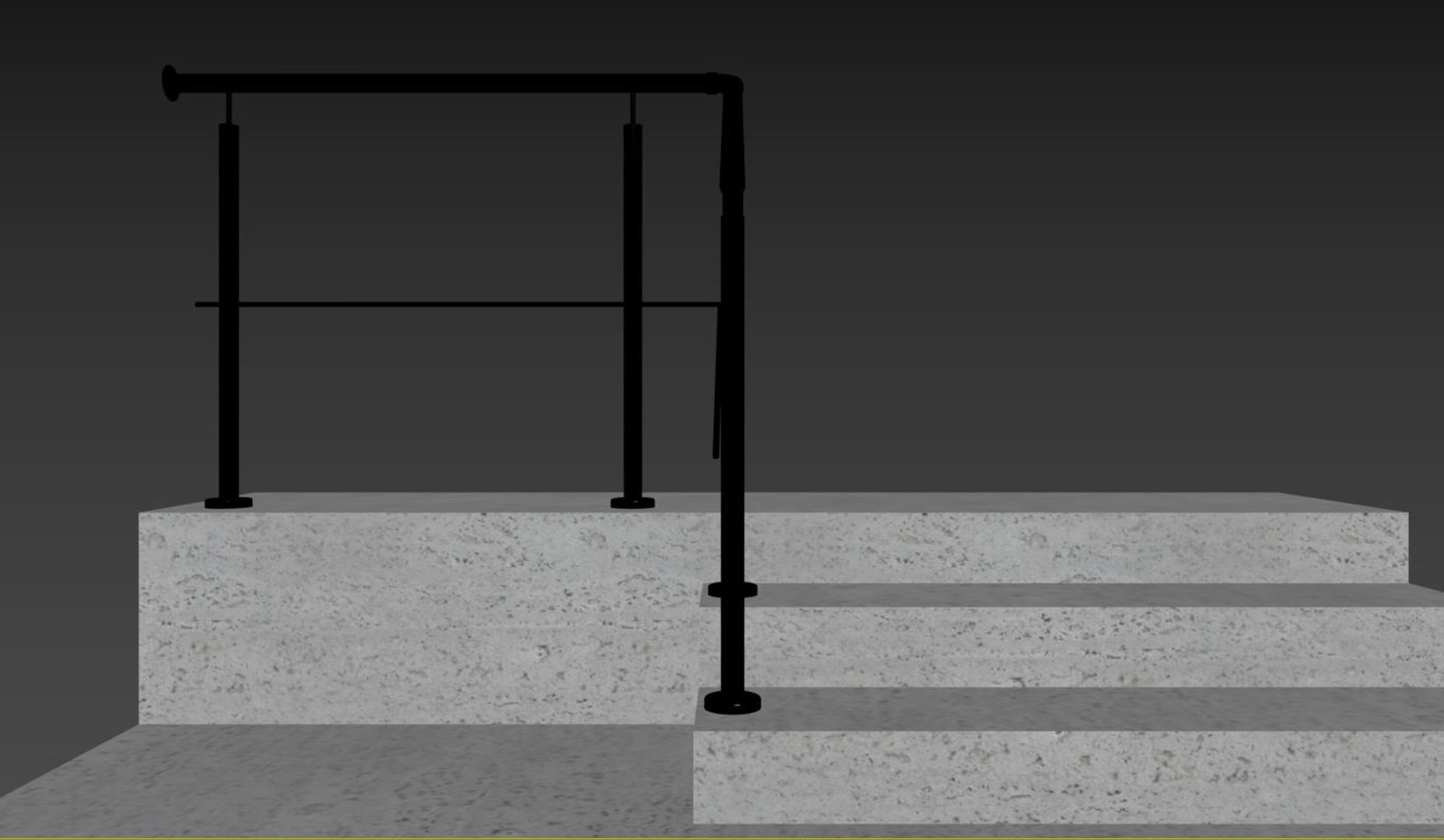 Stair railing 3D - TurboSquid 2152564