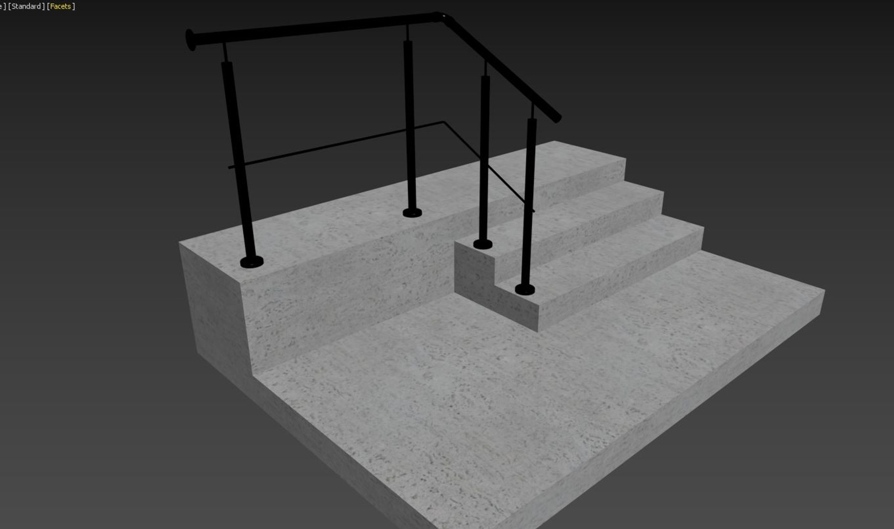 Stair railing 3D - TurboSquid 2152564