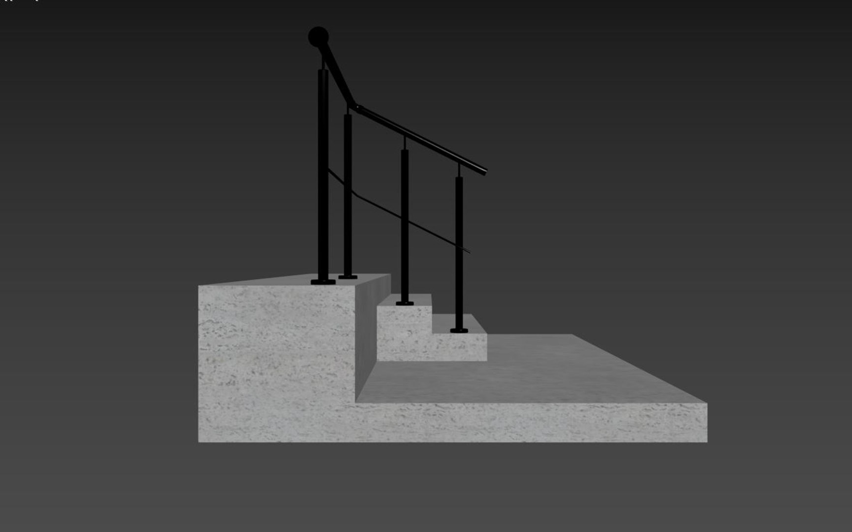 Stair railing 3D - TurboSquid 2152564